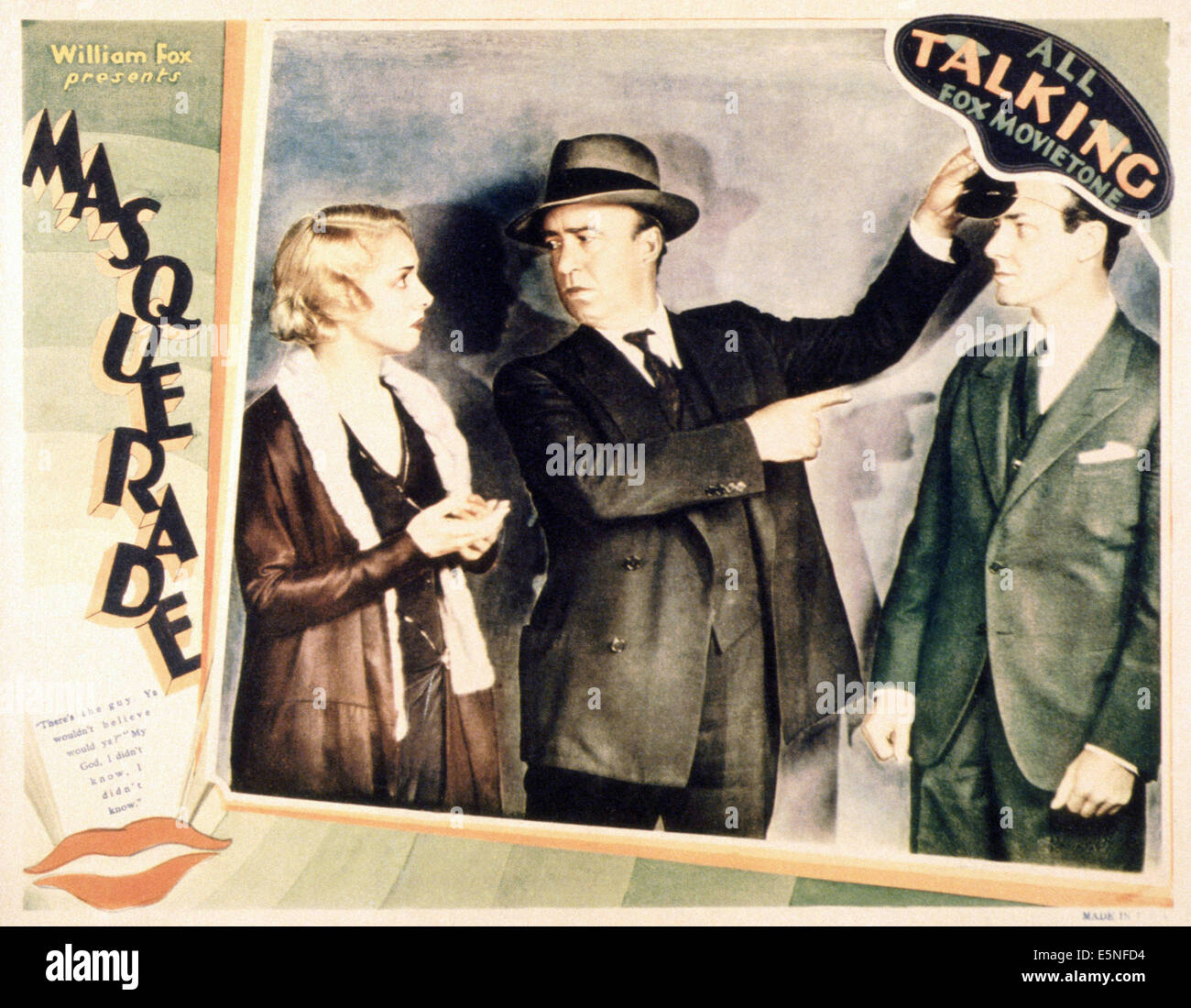 MASQUERADE, from left: Leila Hyams, J. Farrell MacDonald, Alan ...