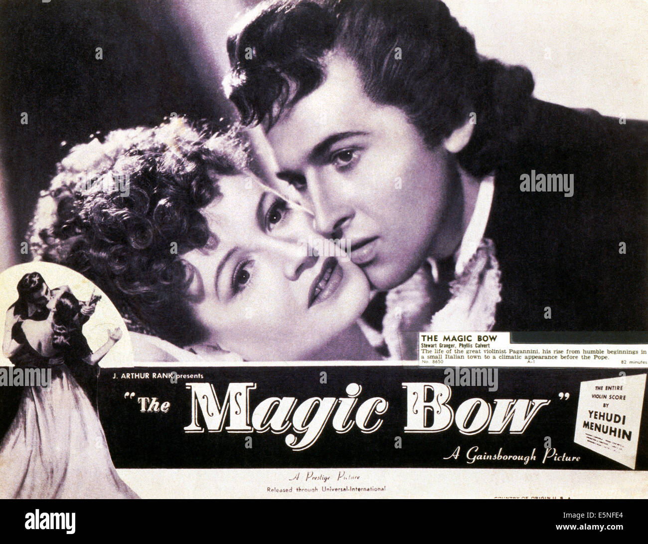 THE MAGIC BOW, from left, Phyllis Calvert, Stewart Granger, 1946 Stock ...