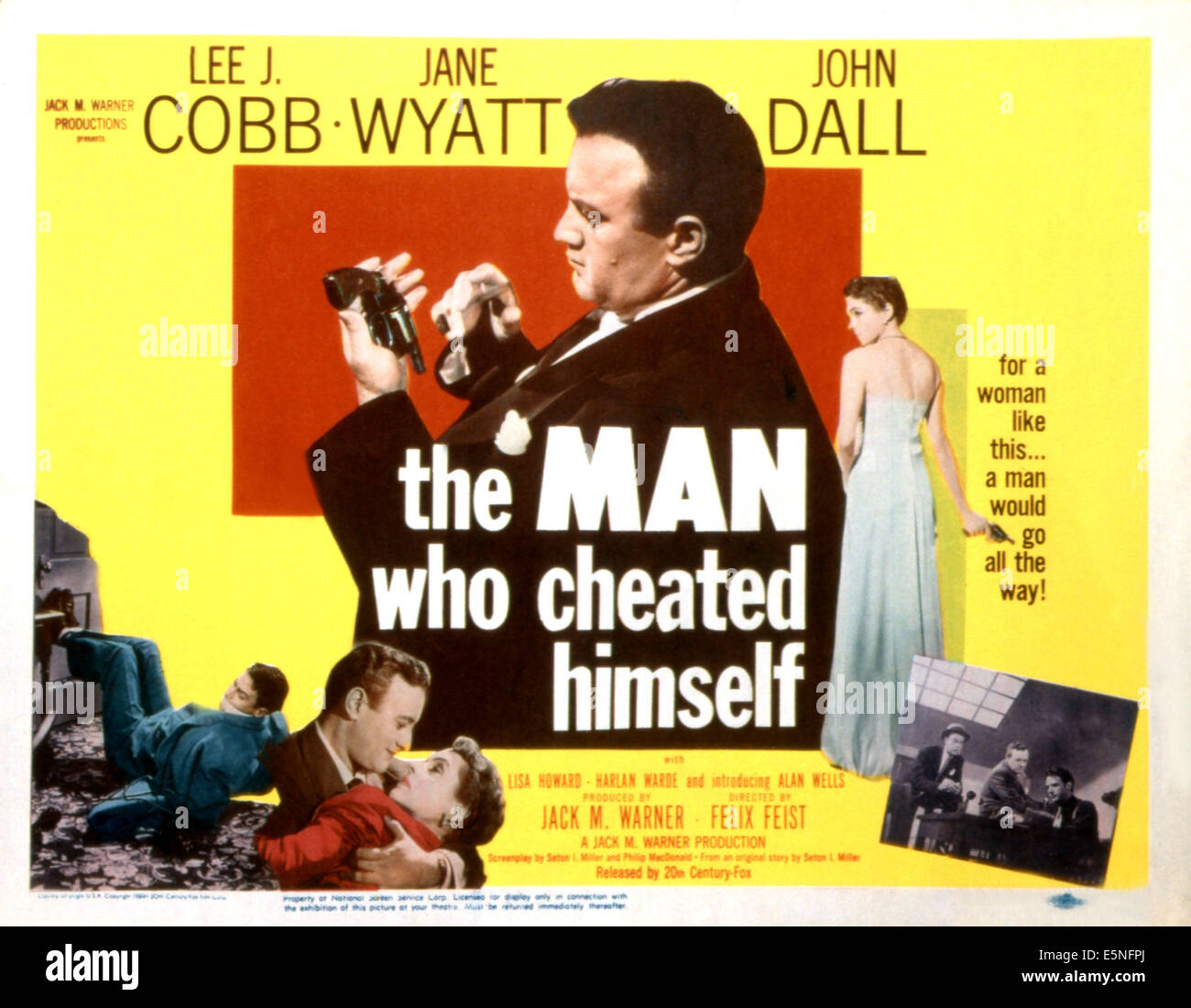 THE MAN WHO CHEATED HIMSELF, John Dall, Lee J Cobb, Jane Wyatt, Alan ...