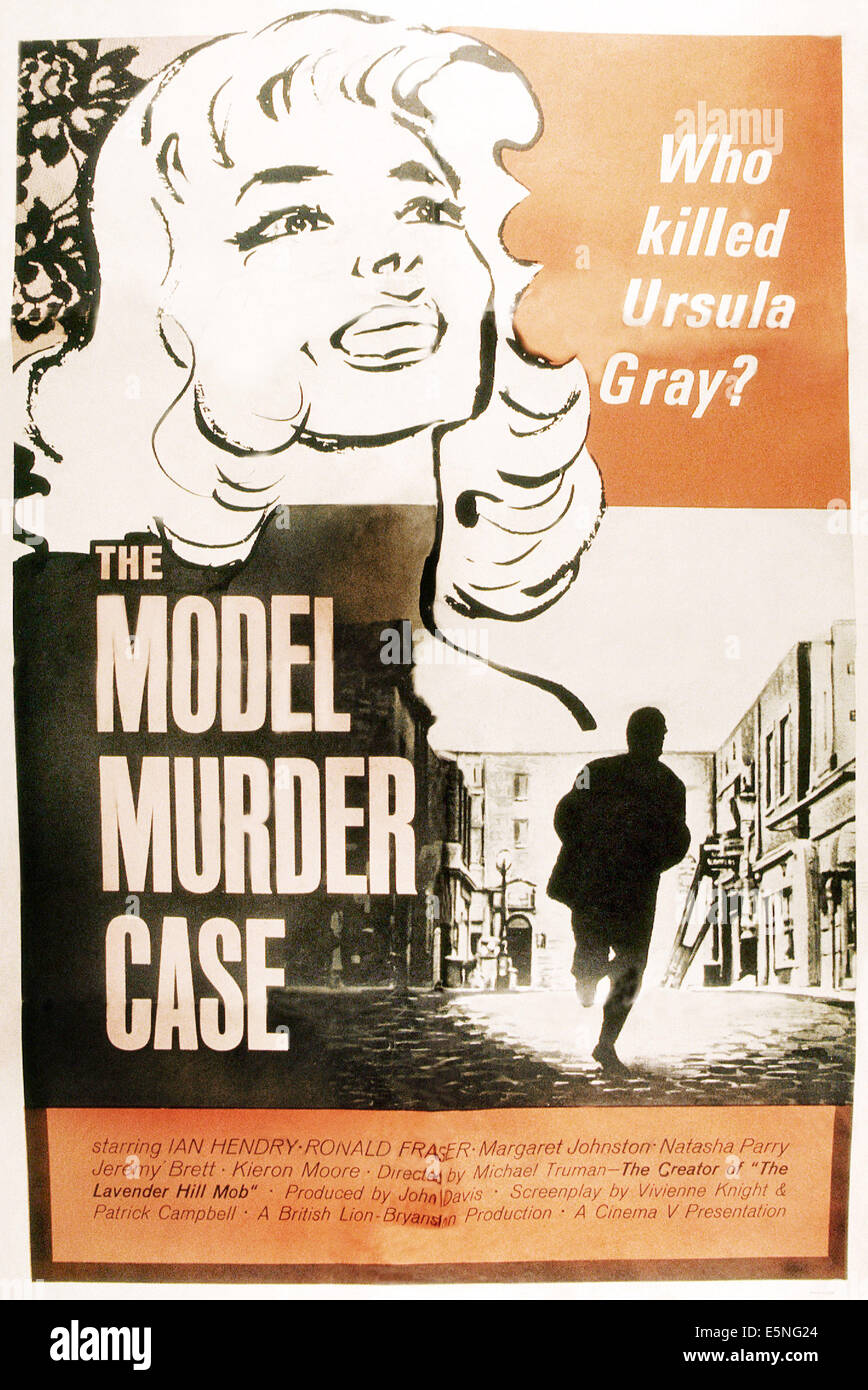 THE MODEL MURDER CASE, (aka GIRL IN THE HEADLINES), 1963 Stock Photo ...