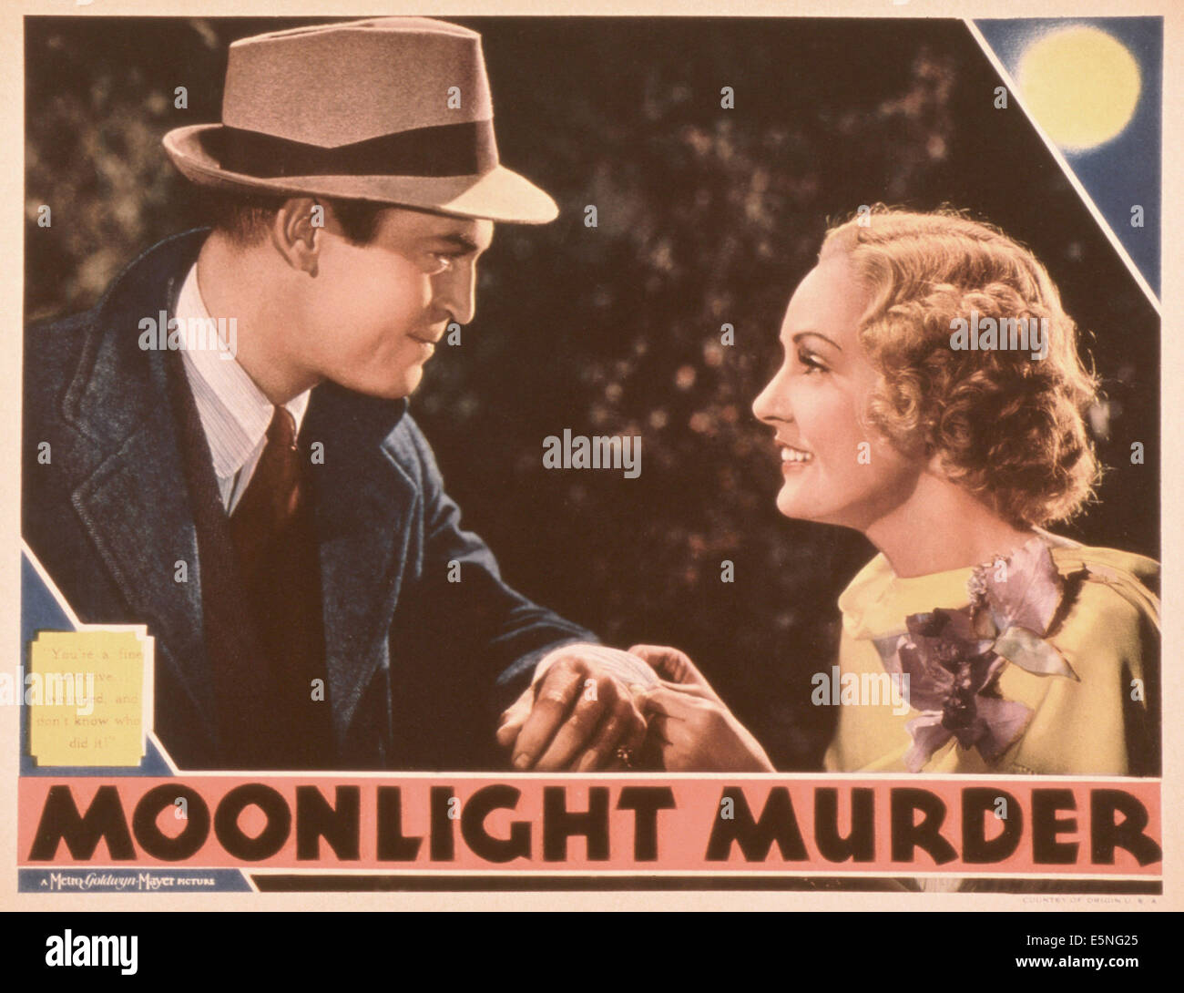 MOONLIGHT MURDER, from left: Chester Morris, Madge Evans, 1936 Stock ...