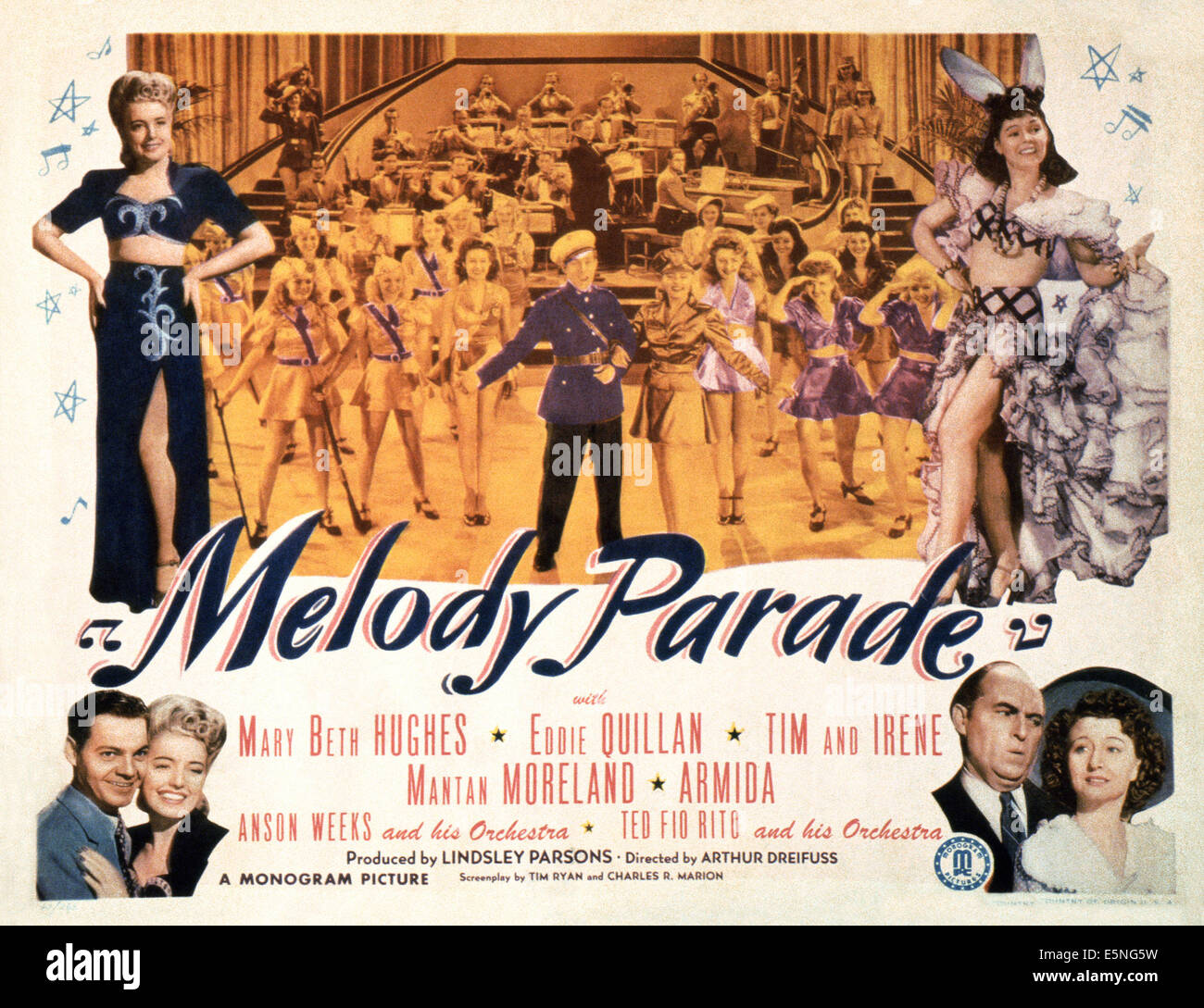 MELODY PARADE, US lobbycard, bottom left: Eddie Quillan, Mary Beth ...