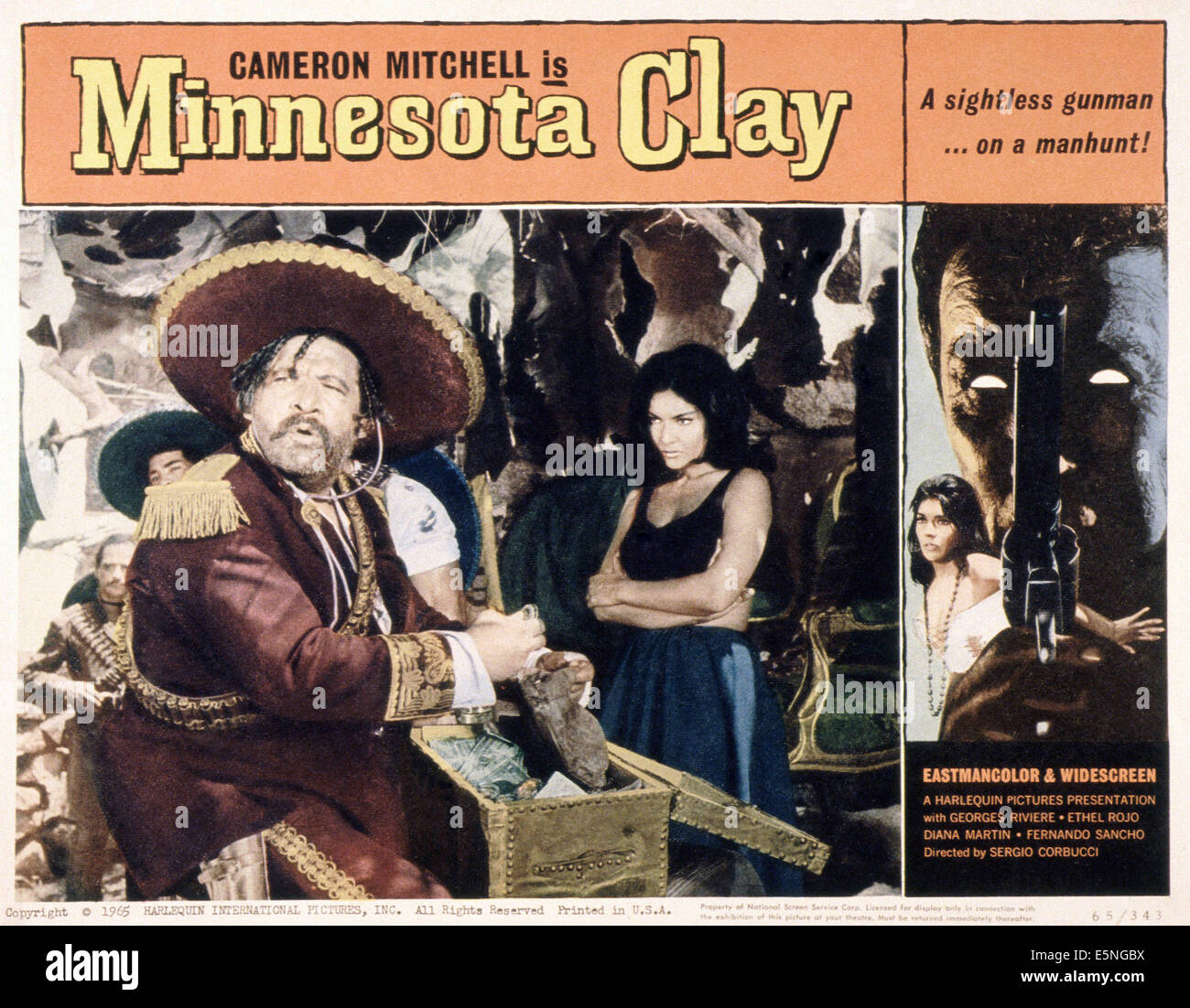 MINNESOTA CLAY, Fernando Sancho (beard), Cameron Mitchell (gun), 1964 ...