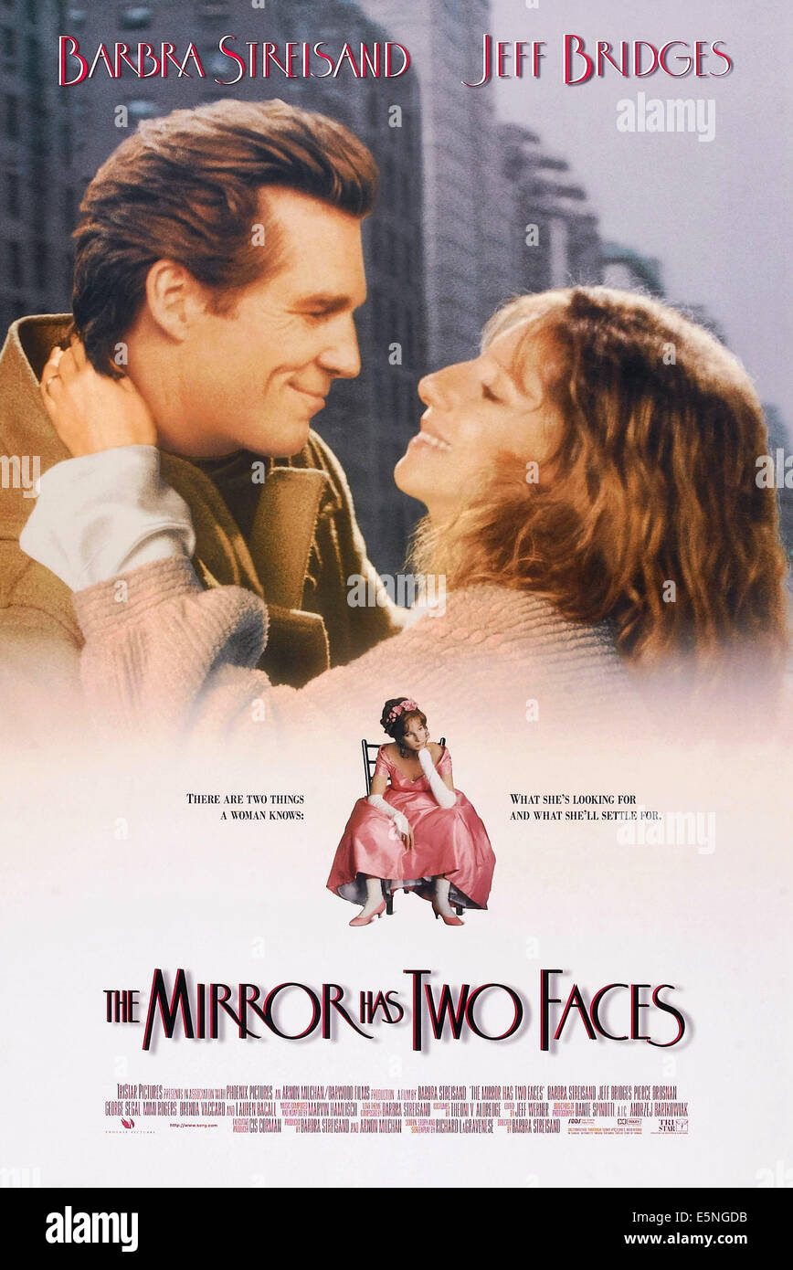 THE MIRROR HAS TWO FACES, US poster art, from left: Jeff Bridges ...