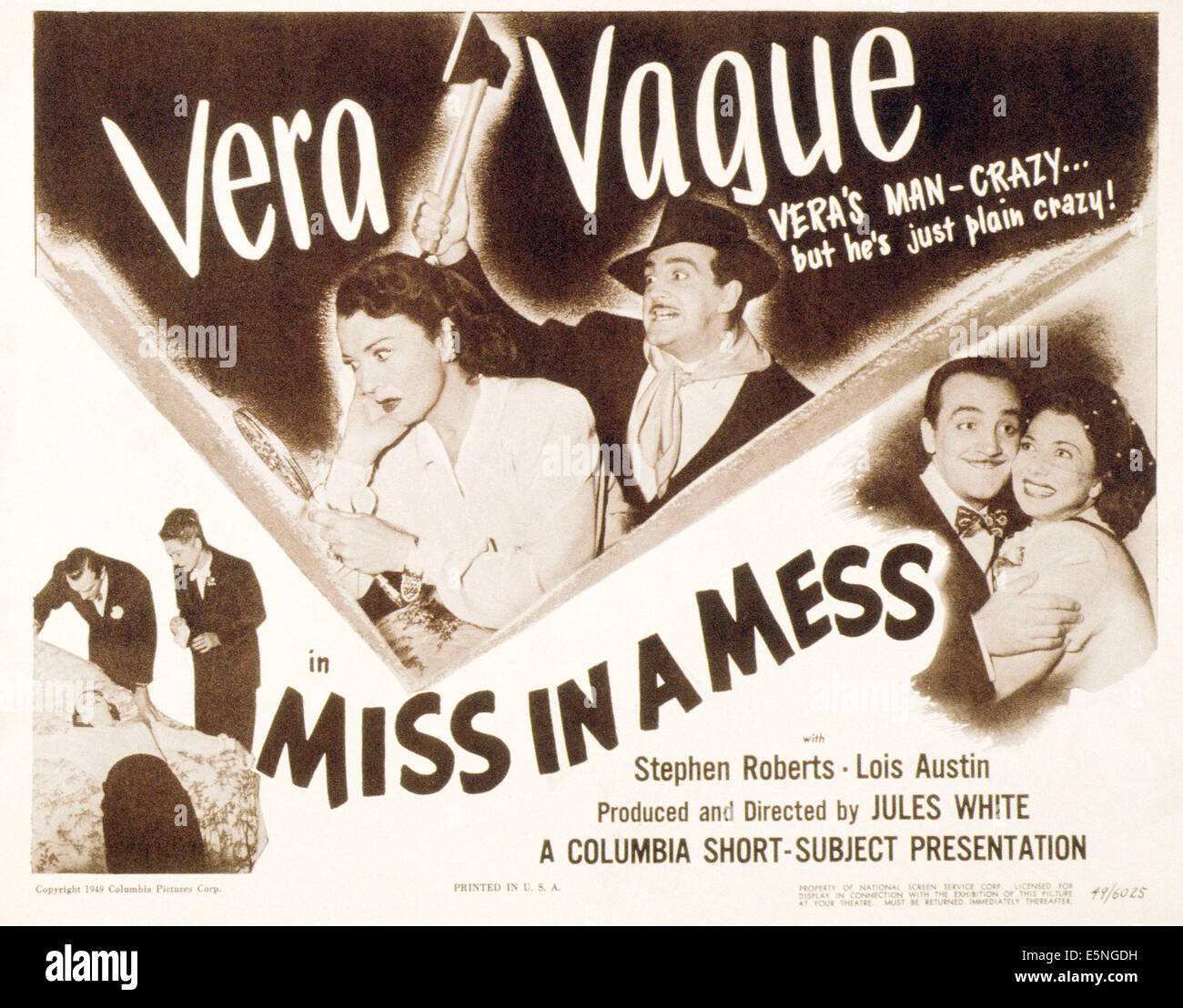 A Miss in a Mess (1949) - Vera Vague w/Stephen Roberts and Lois Austin