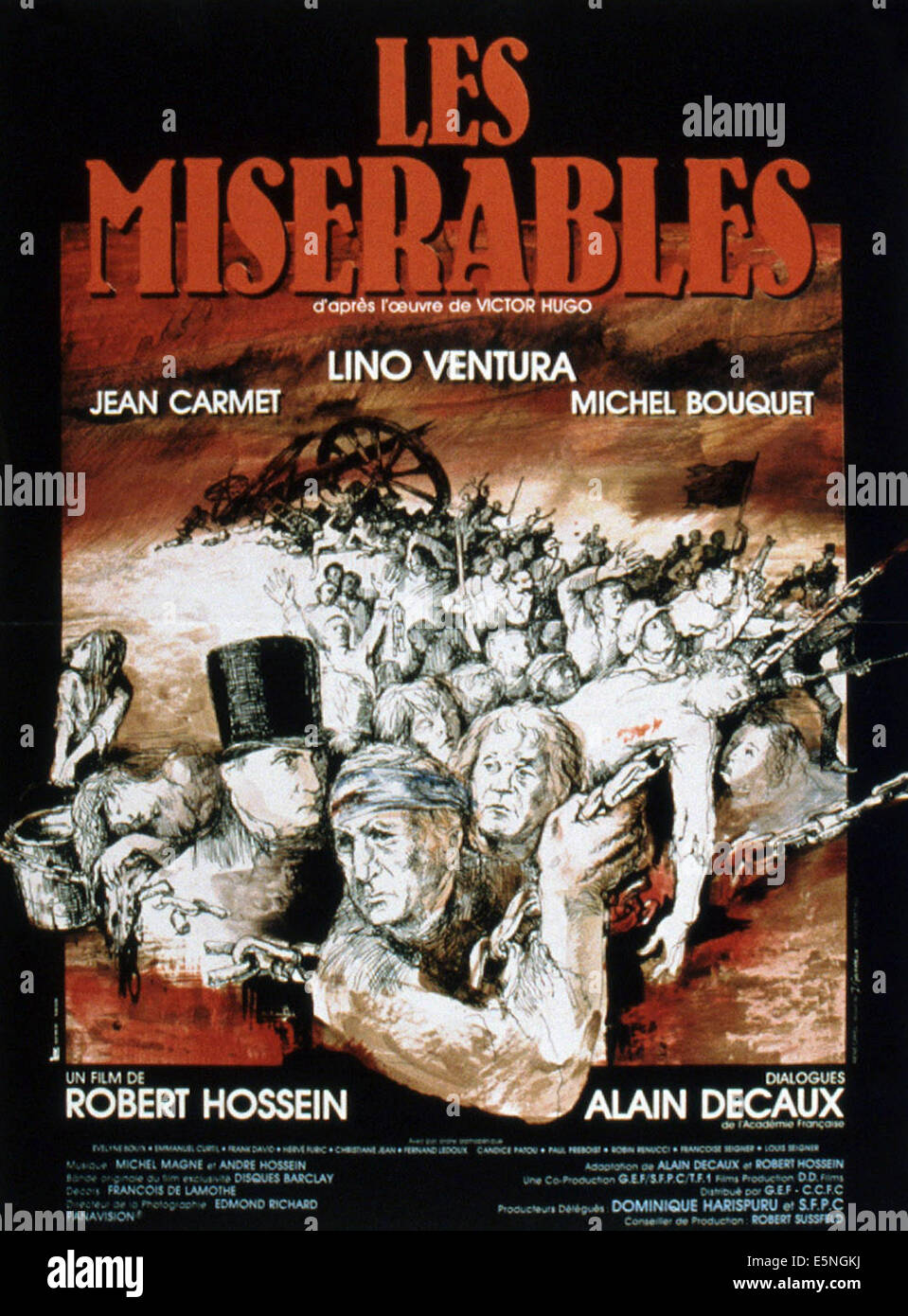 LES MISERABLES, poster, 1982. ©TF1 Films Production/courtesy Everett ...