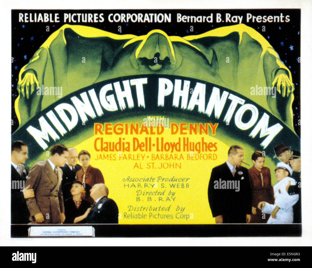 MIDNIGHT PHANTOM, Reginald Denny, Lloyd Hughes, Claudia Dell, Jim Farley, 1935 Stock Photo - Alamy