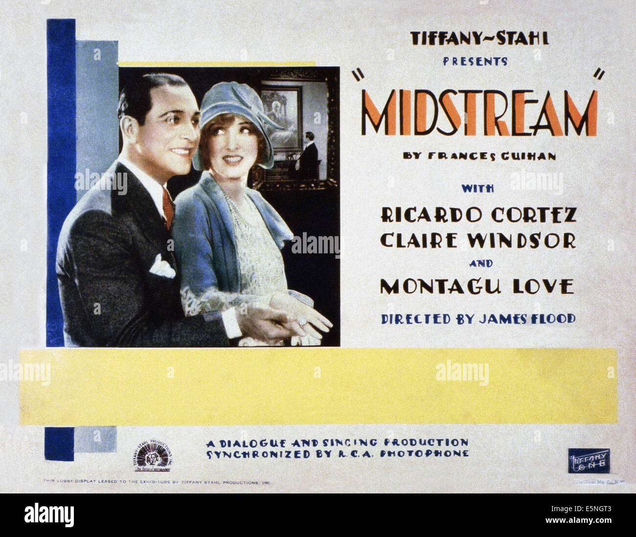 MIDSTREAM, US lobbycard, from left: Ricardo Cortez, Claire Windsor, 1929 Stock Photo - Alamy