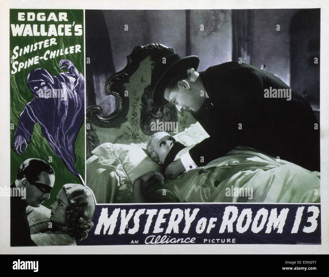 MR. REEDER IN ROOM 13, (aka MYSTERY OF ROOM 13), US lobbycard, Leslie ...