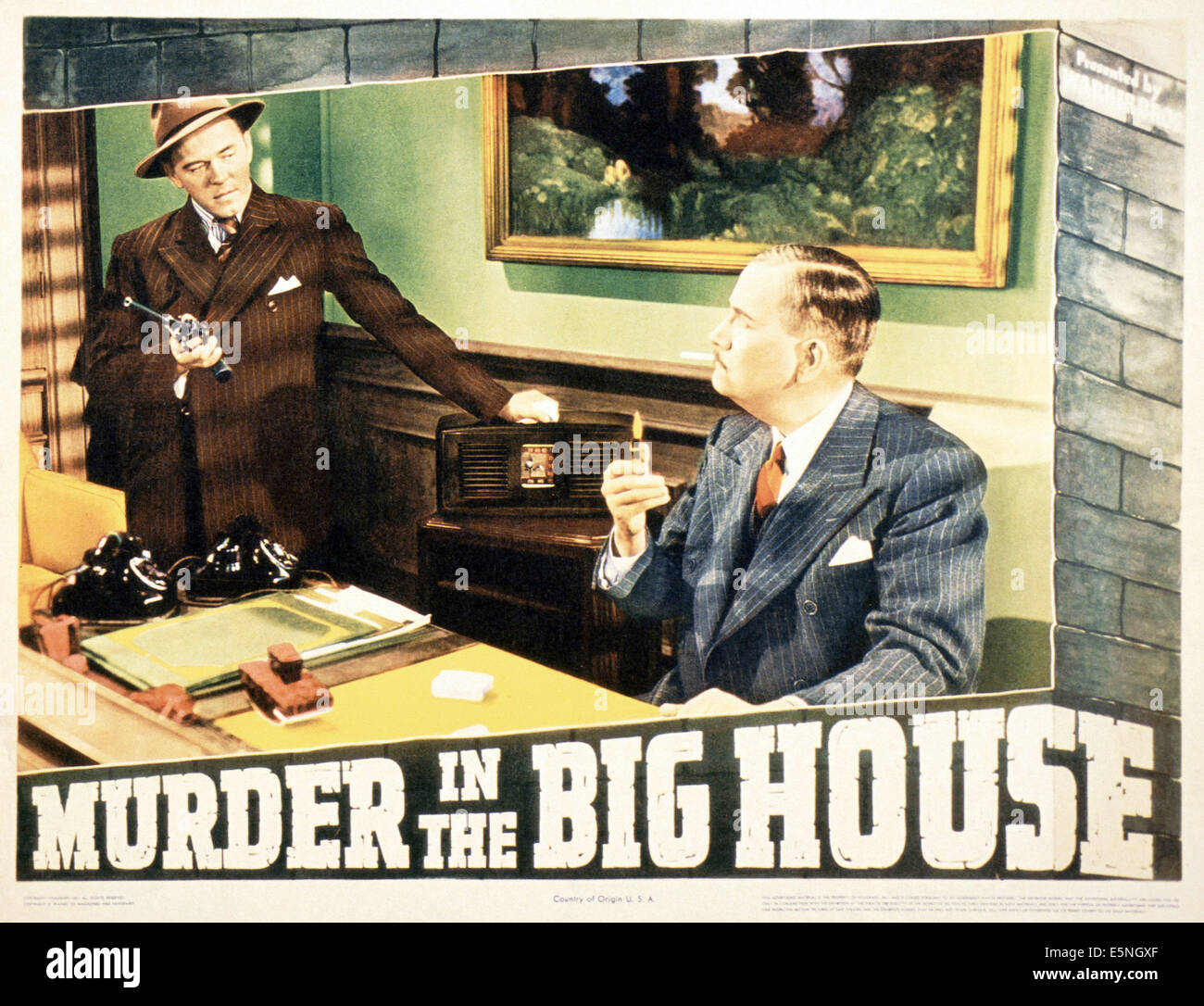 MURDER IN THE BIG HOUSE, US lobbycard, from left: Tod Andrews, William ...