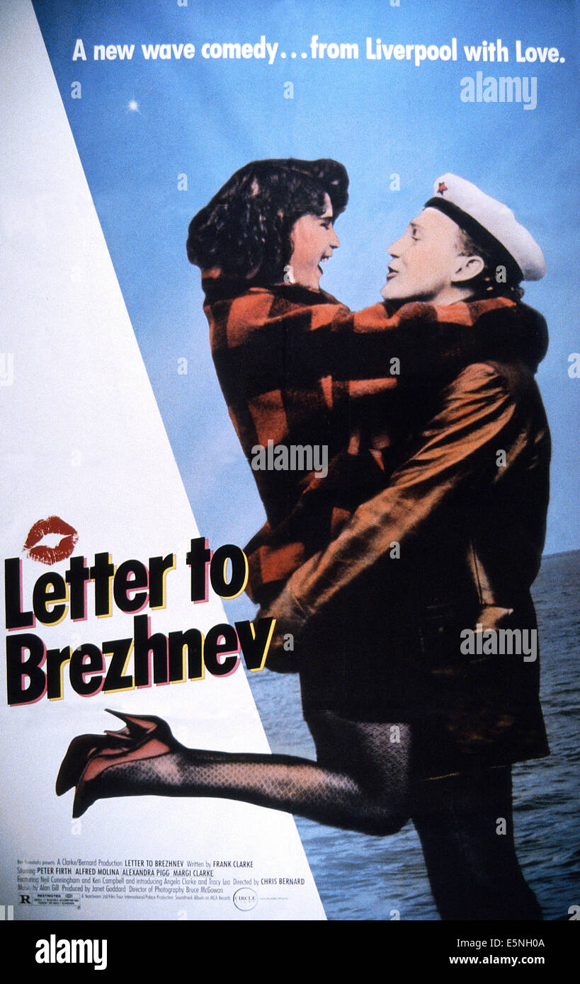 LETTER TO BREZHNEV, poster, Alexandra Pigg, Peter Firth, 1985. ©Circle ...