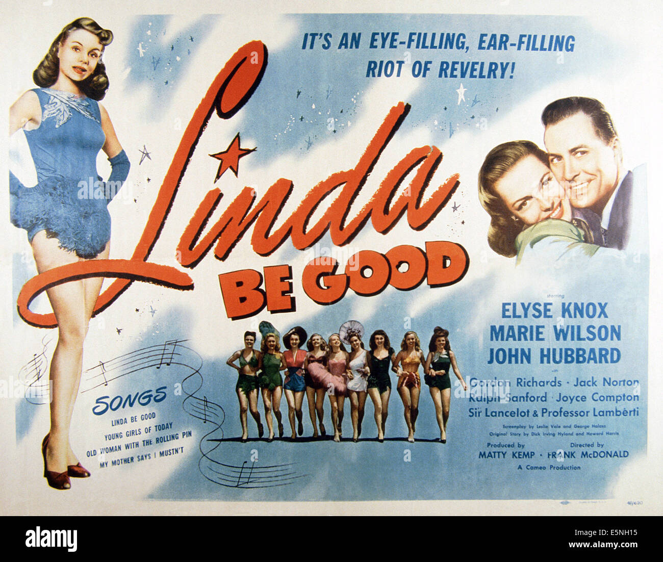 LINDA BE GOOD, Elyse Knox (left), cheek to cheek from left: Elyse Knox ...