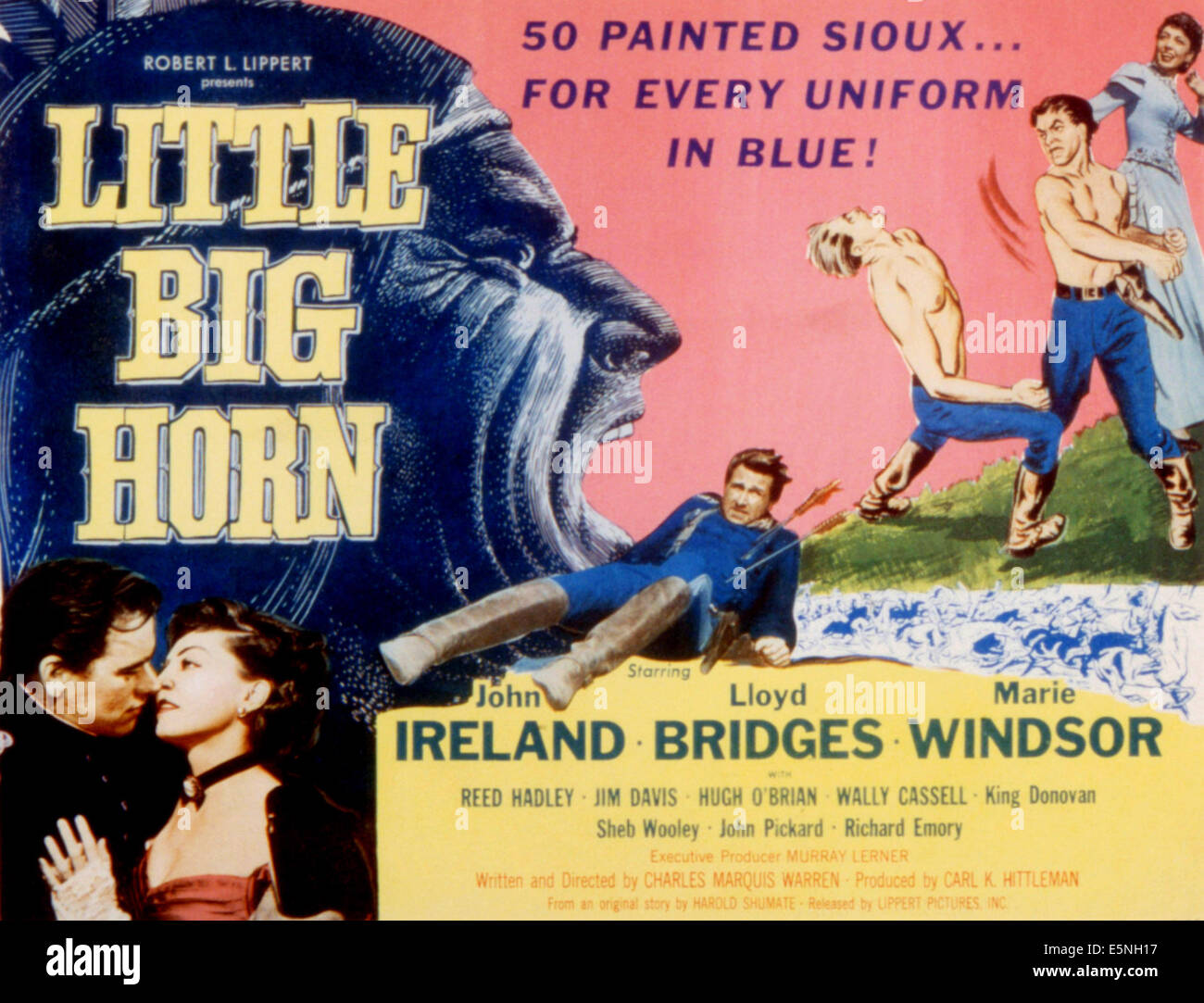 LITTLE BIG HORN, John Ireland, Marie Windsor, Lloyd Bridges, 1951 Stock ...