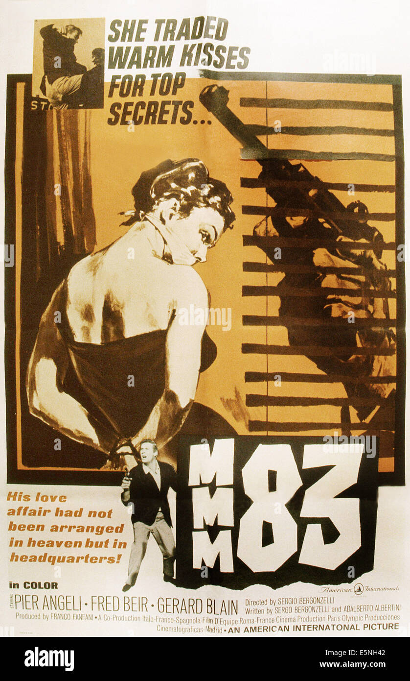M.M.M. 83, (aka MISSIONE MORTALE MOLO 83), US poster, Fred Beir (bottom ...