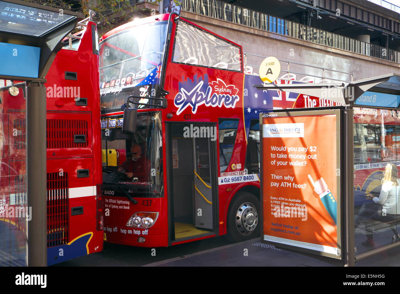 sydney explorer sightseeing buses in alfred street circular quay,sydney ...