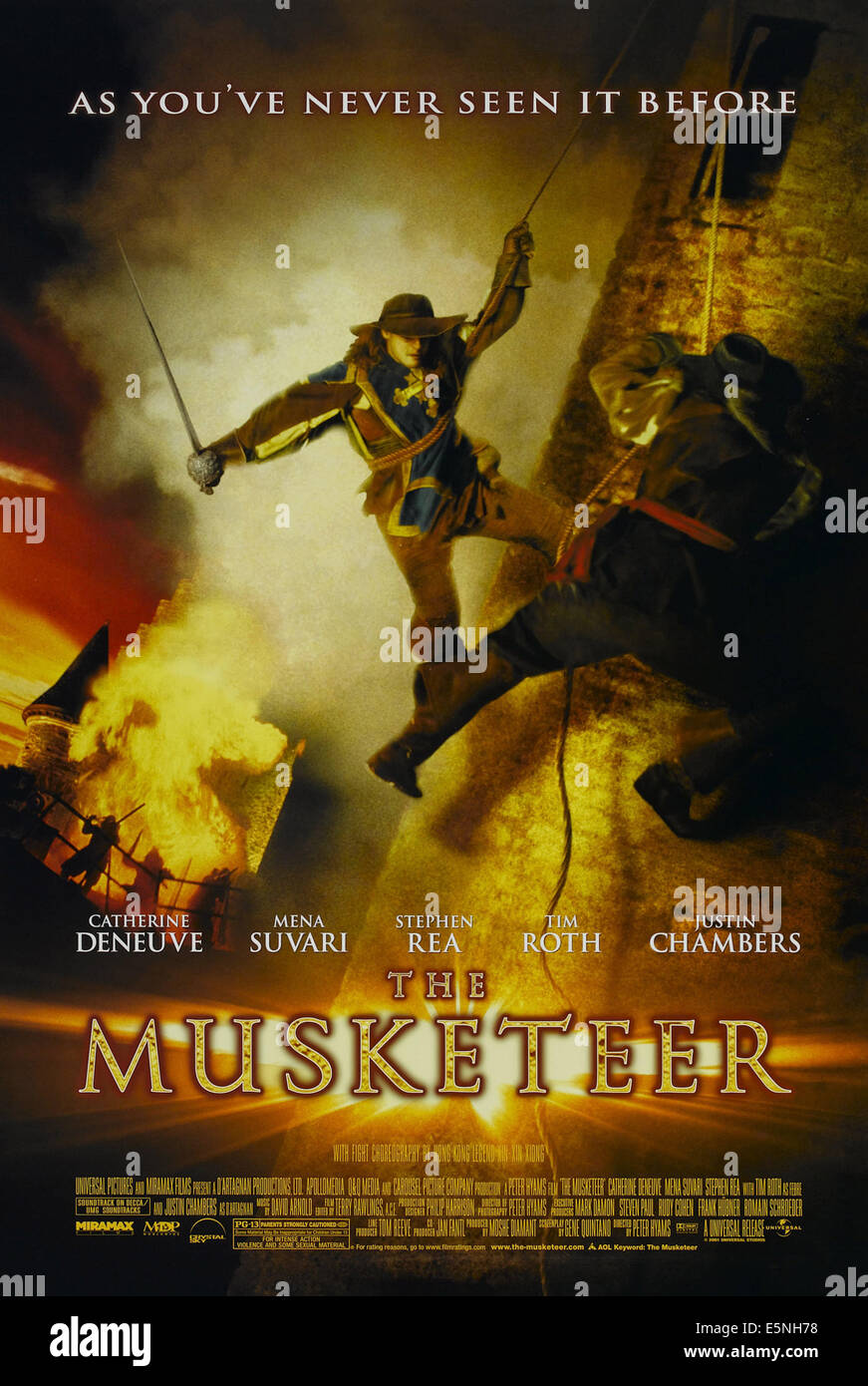 THE MUSKETEER, US poster art, Justin Chambers, 2001, © Universal ...