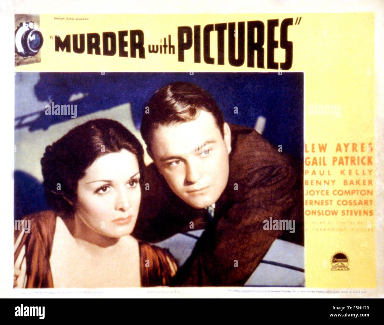 MURDER WITH PICTURES, Gail Patrick, Lew Ayres, 1936 Stock Photo - Alamy