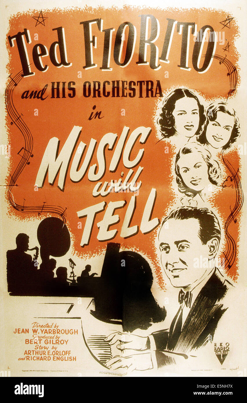 1940s music poster hi-res stock photography and images - Alamy
