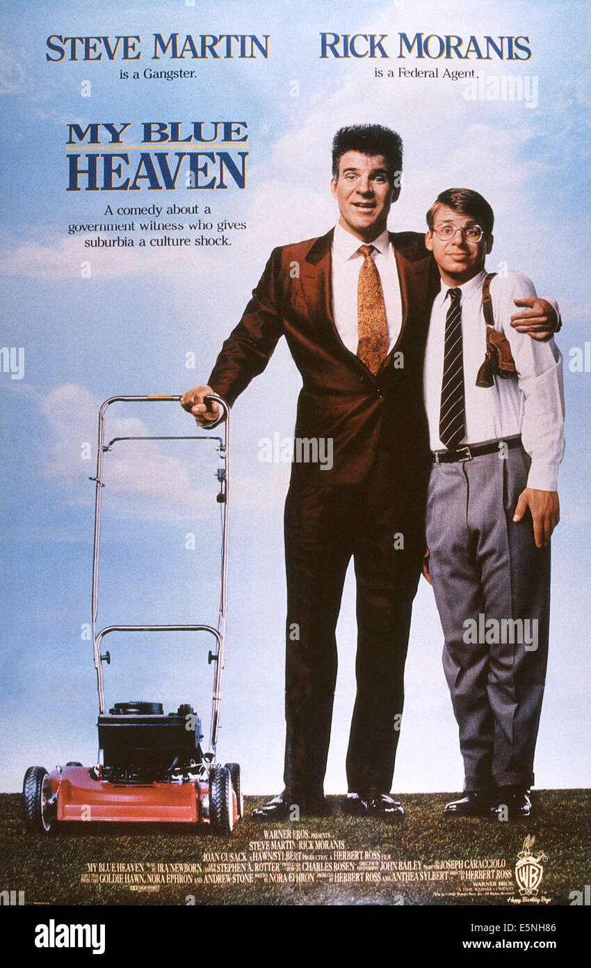 MY BLUE HEAVEN, US poster, from left: Steve Martin, Rick Moranis, 1990 ...