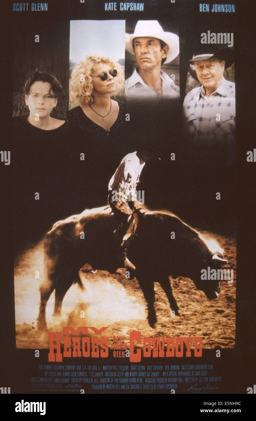 MY HEROES HAVE ALWAYS BEEN COWBOYS, US poster, from left: Bathazar ...