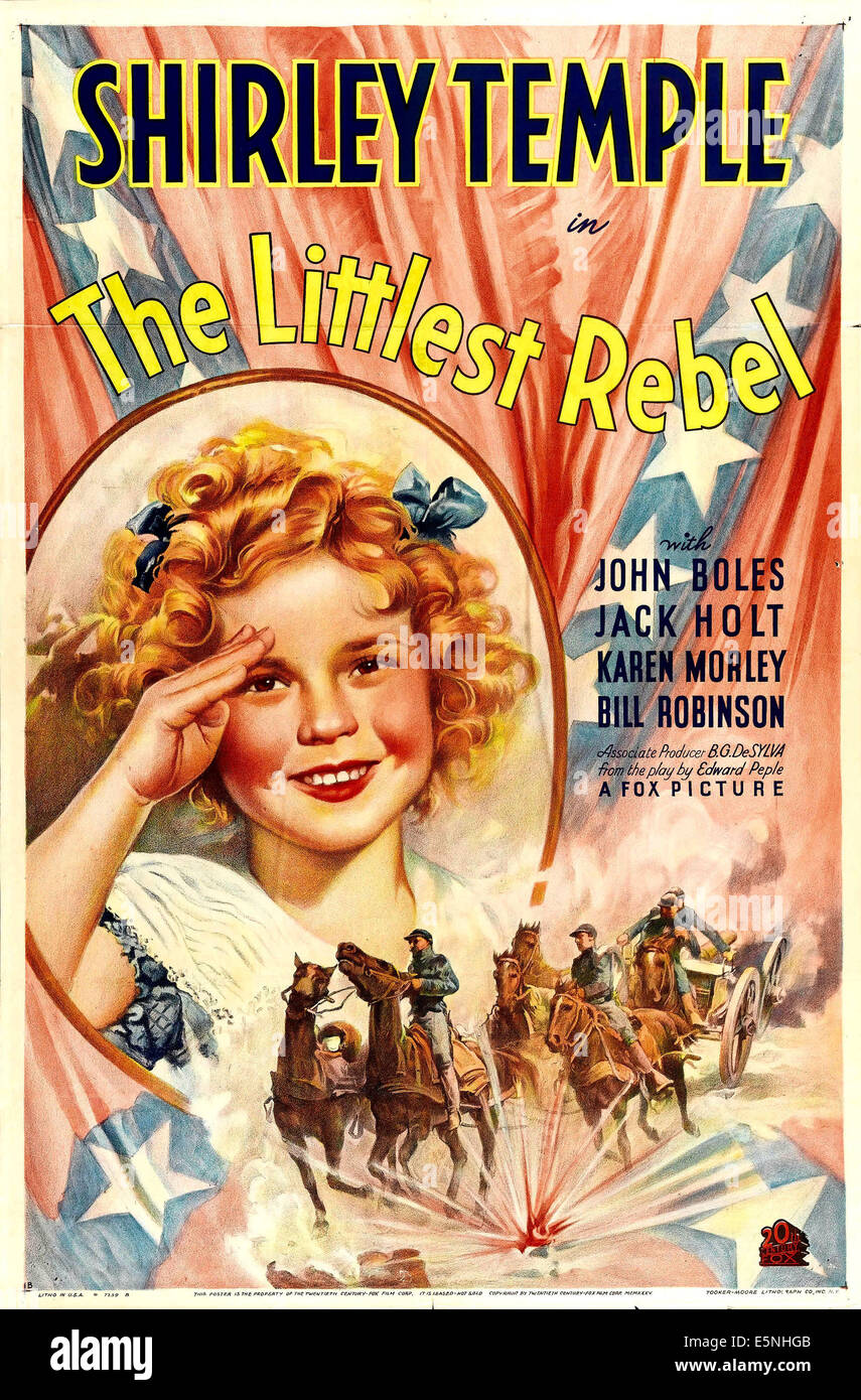 THE LITTLEST REBEL, Shirley Temple, 1935 TM and Copyright (c) 20th ...