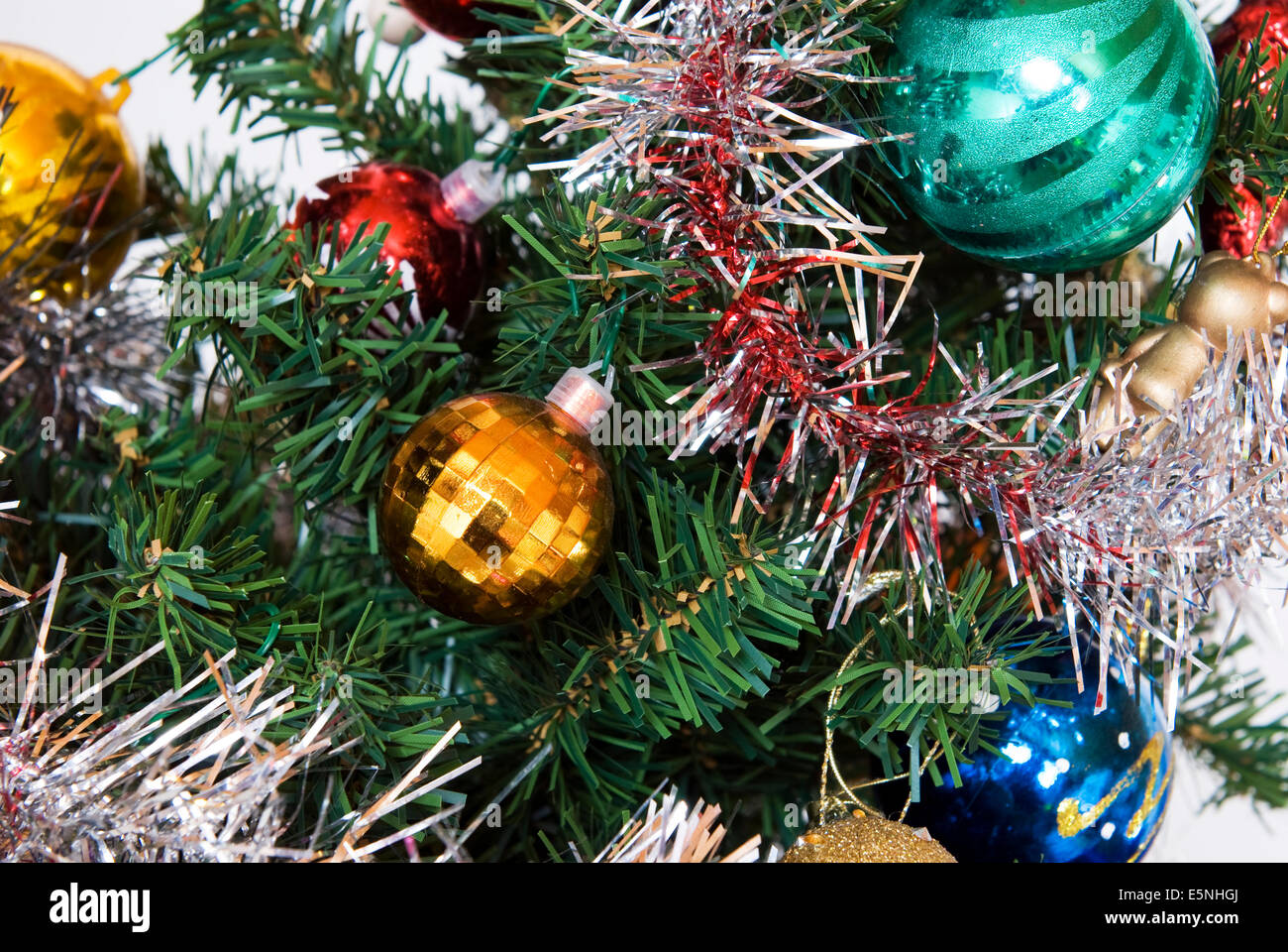 A detail of a beautiful Christmas tree Stock Photo - Alamy