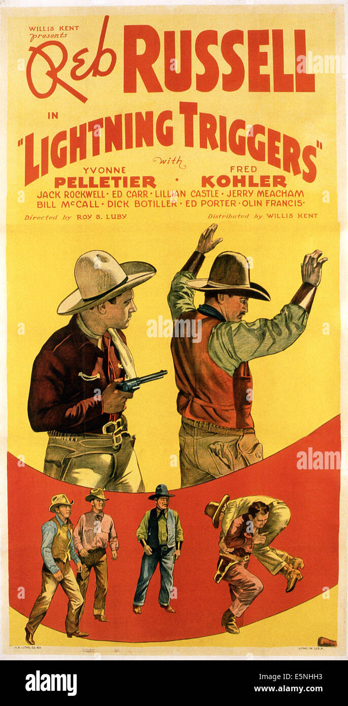 LIGHTNING TRIGGERS, Reb Russell (top left), 1935 Stock Photo - Alamy