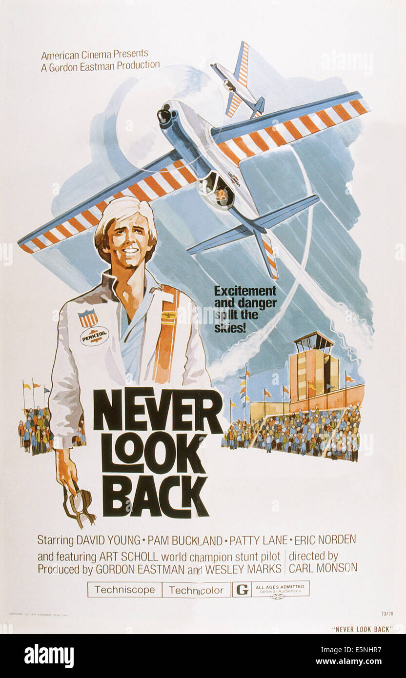 NEVER LOOK BACK, US poster, David Young, 1973 Stock Photo - Alamy