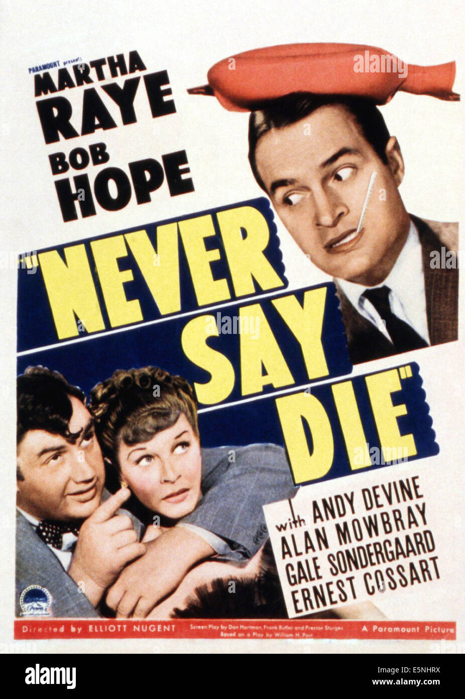 NEVER SAY DIE, Andy Devine, Martha Raye, Bob Hope, 1939 Stock Photo - Alamy