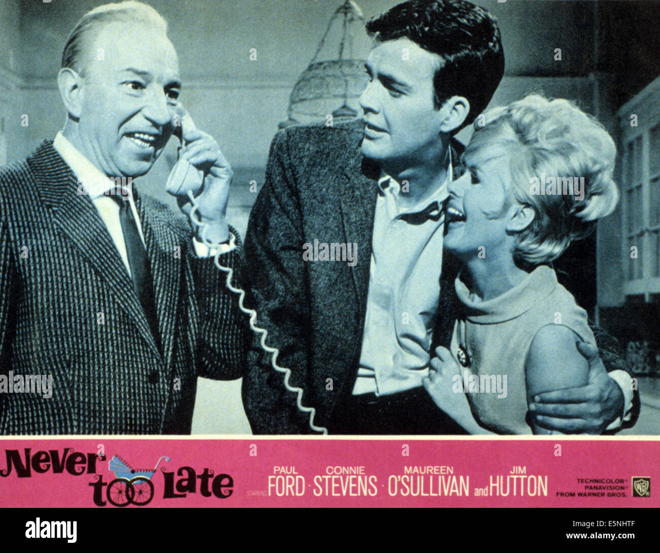 NEVER TOO LATE, l-r: Lloyd Nolan, Jim Hutton, Connie Stevens on ...