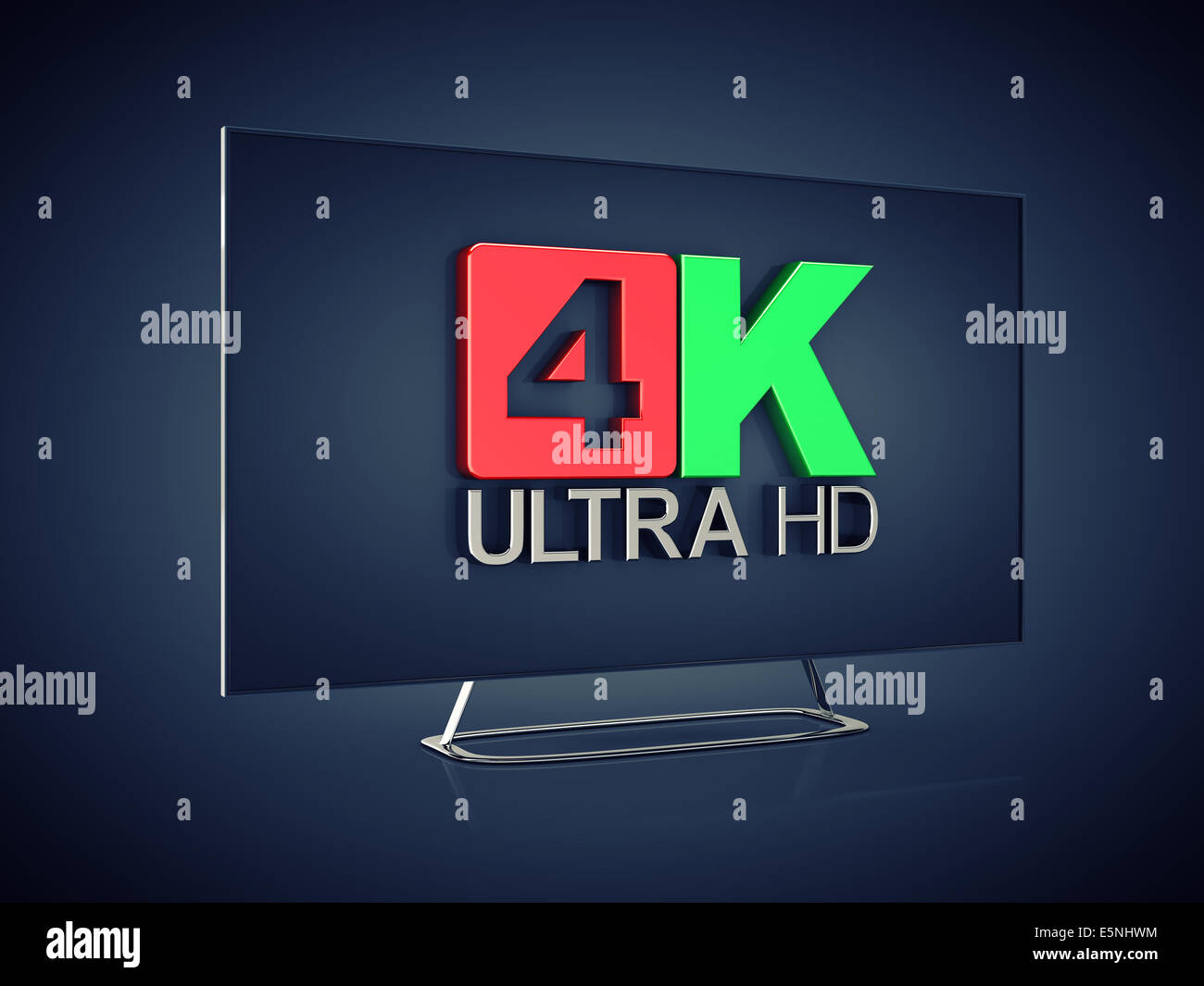 4K Ultra HD screen tv on dark background , Ultra High Definition ...