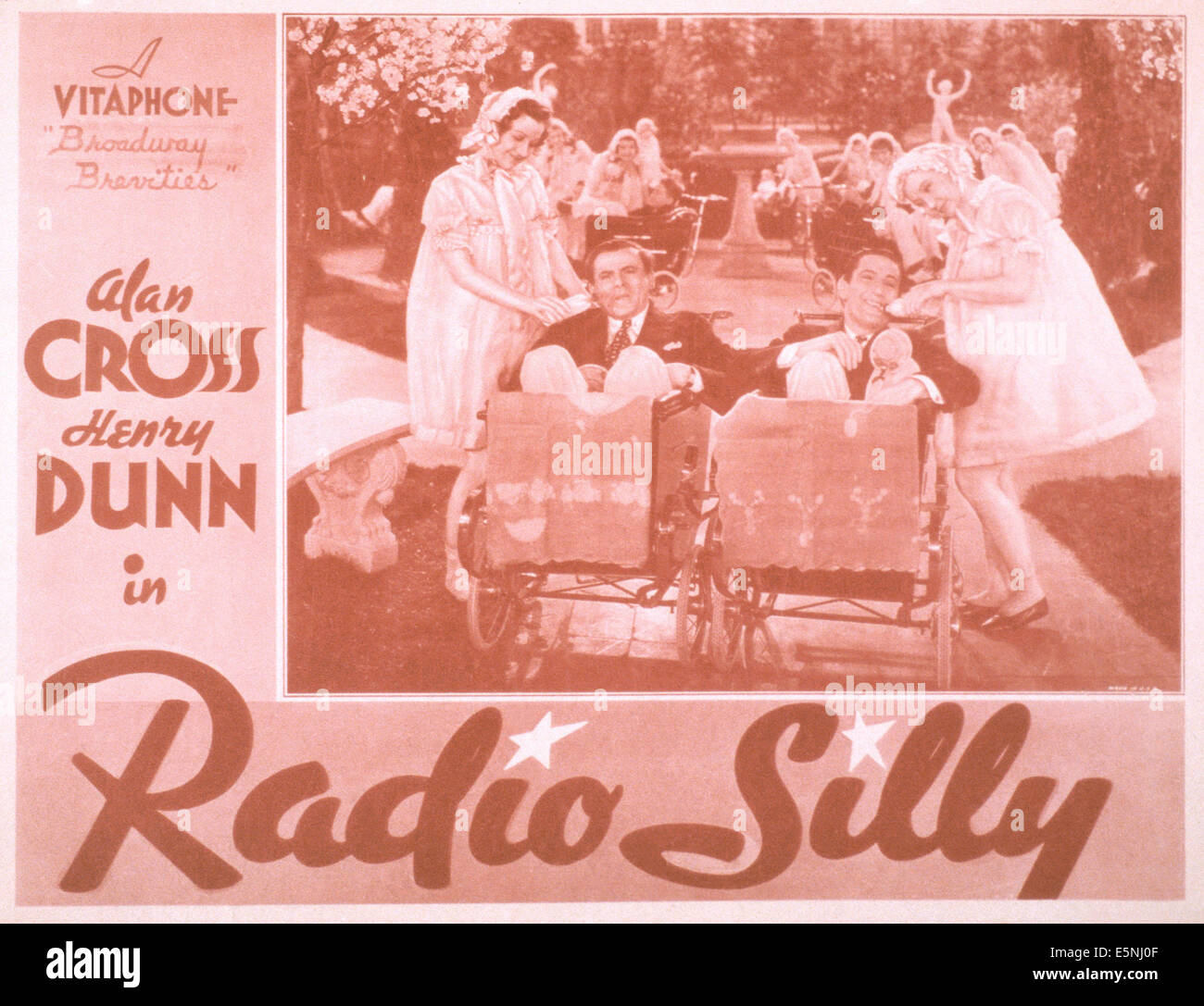 RADIO SILLY, US lobbycard, seated from left: Alan Cross, Henry Dun ...