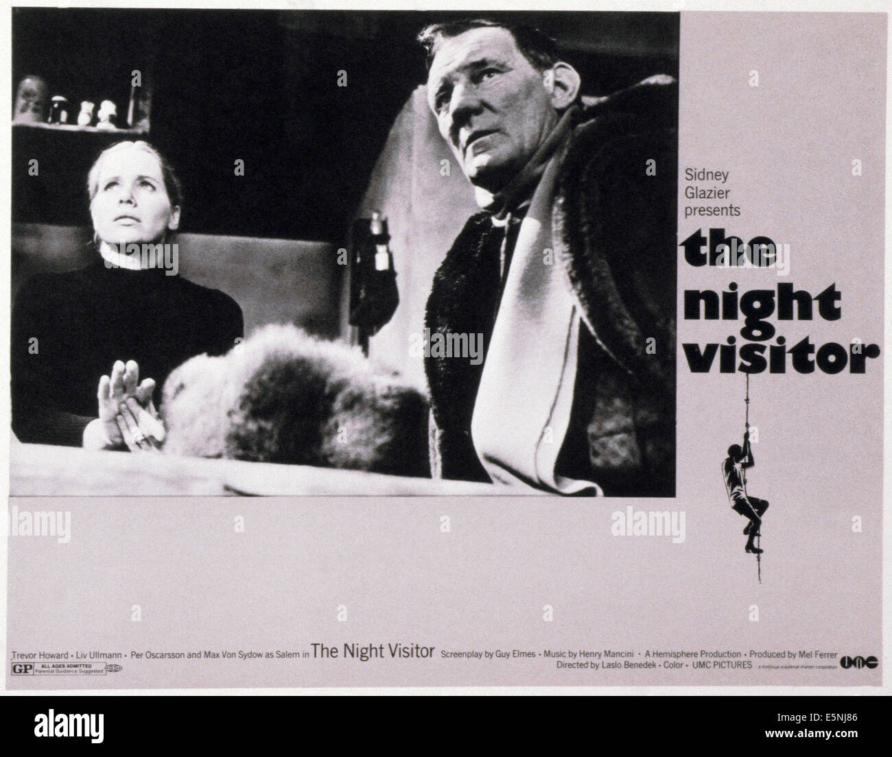 THE NIGHT VISITOR, US poster, from left: Liv Ullmann, Trevor Howard ...