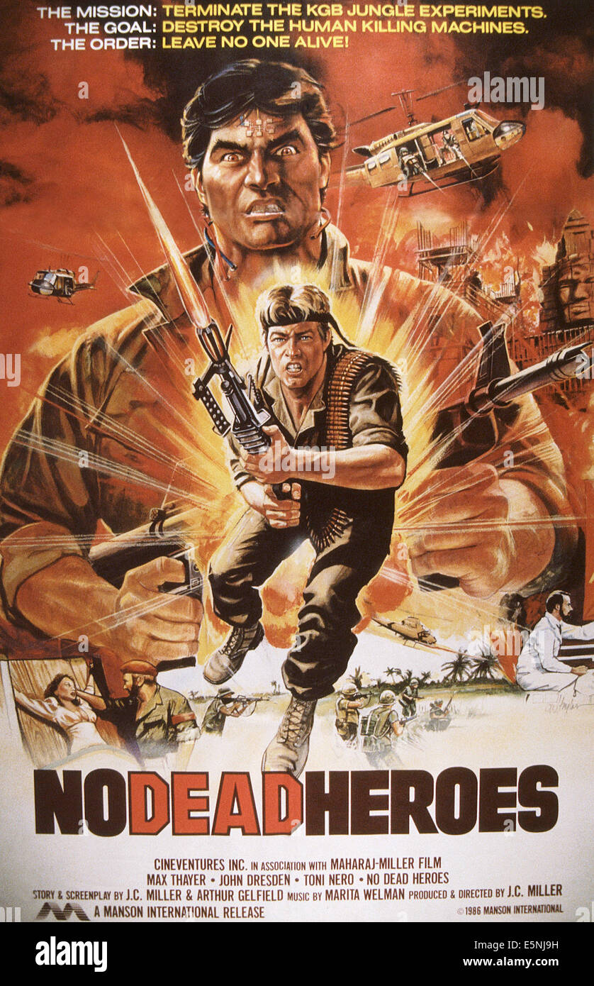 NO DEAD HEROES, US poster, 1986, © Manson International/courtesy ...