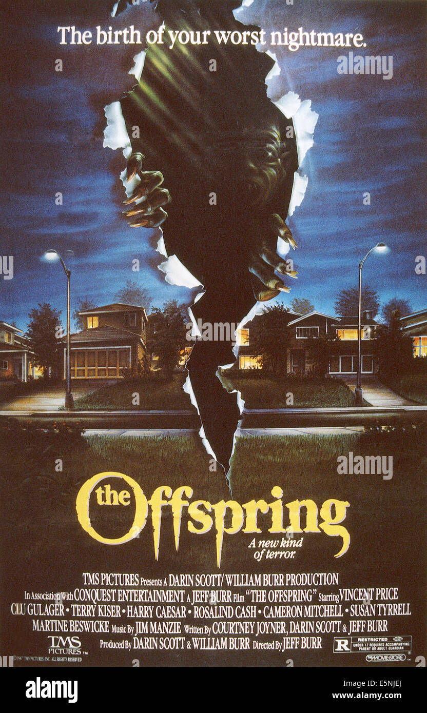 THE OFFSPRING, US poster, 1987, © Moviestore Entertainment/courtesy ...