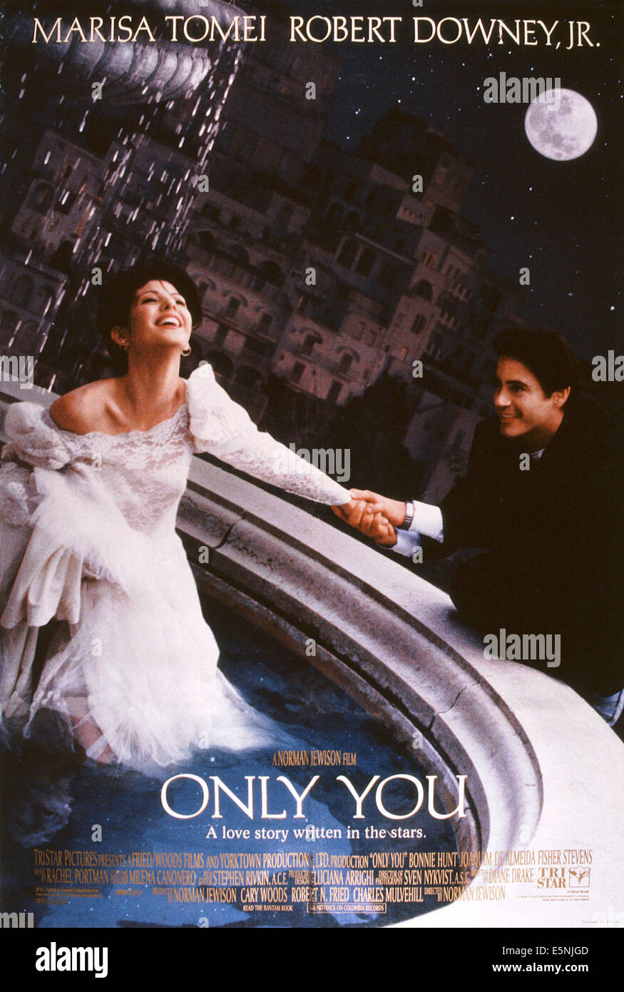 ONLY YOU, US poster, from left: Marisa Tomei, Robert Downey Jr., 1994 ...