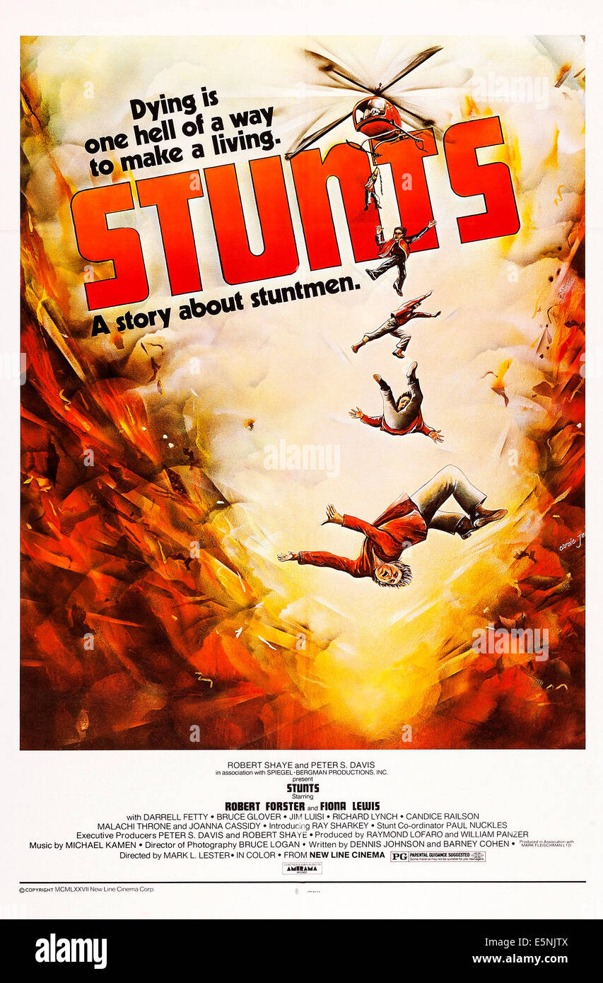 STUNTS, US poster art, 1977 Stock Photo - Alamy