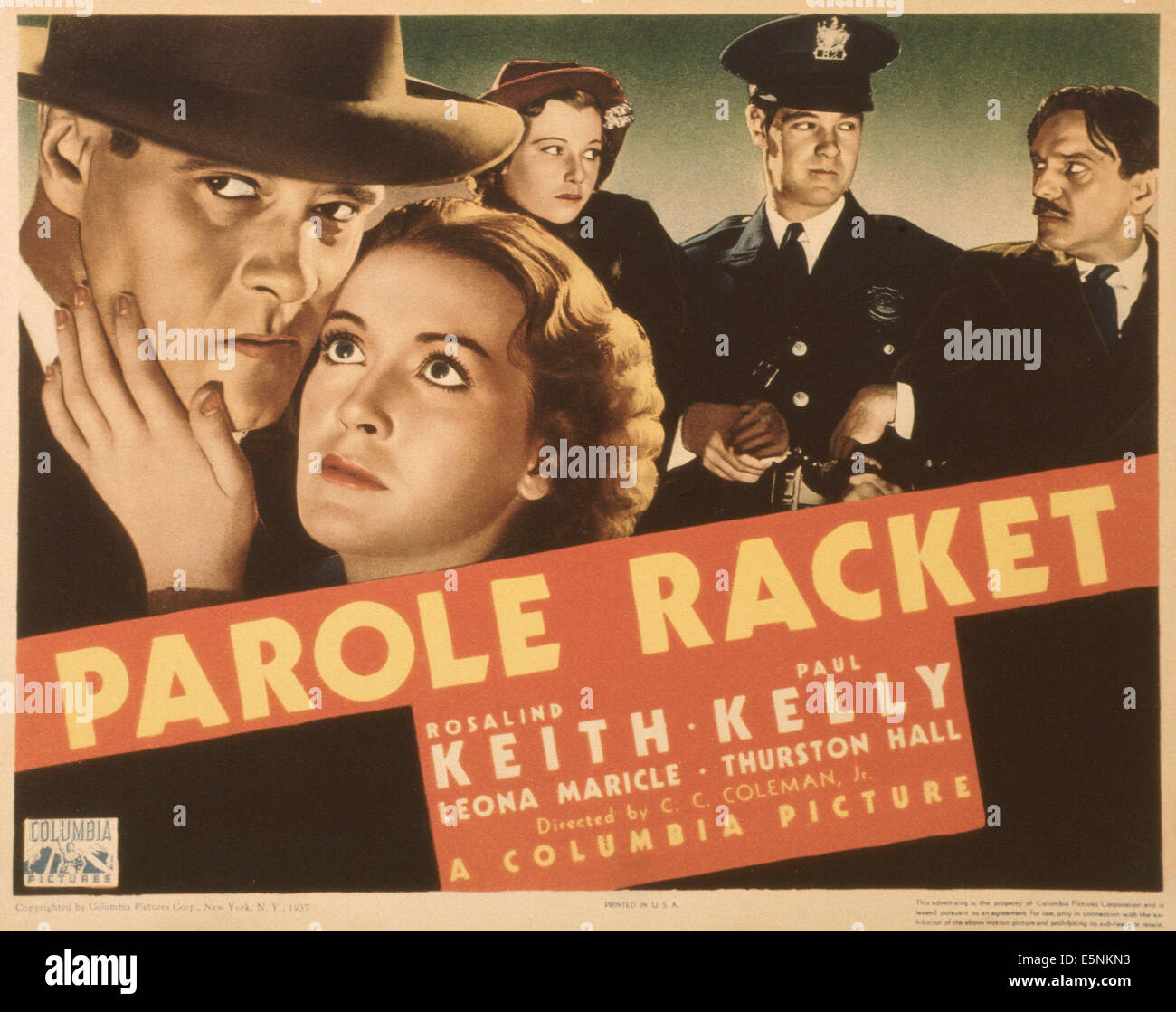 PAROLE RACKET, US poster, front from left: Paul Kelly, Rosalind Keith ...