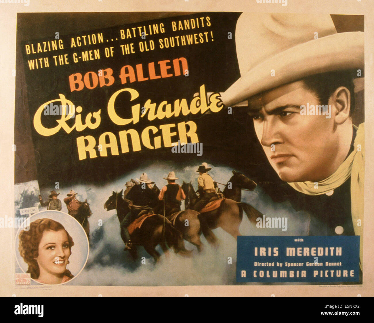 RIO GRANDE RANGER, US poster, from left: Iris Meredith, Robert Allen ...