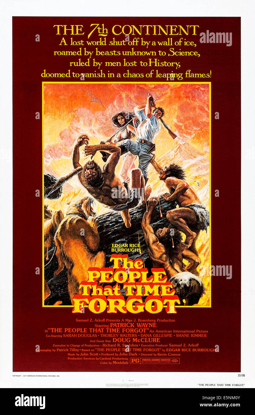 THE PEOPLE THAT TIME FORGOT, US poster art, 1977 Stock Photo - Alamy
