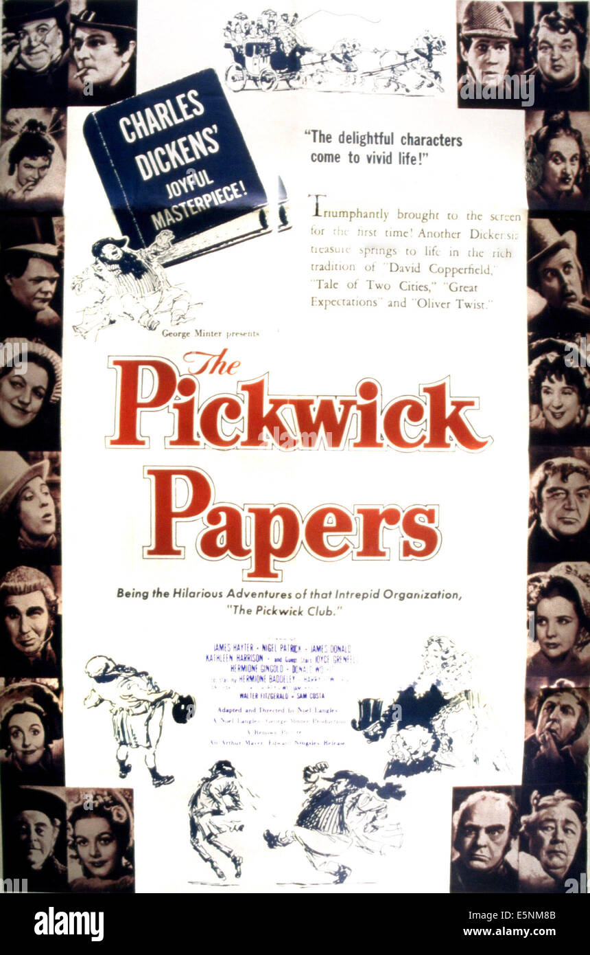 THE PICKWICK PAPERS, 1952 Stock Photo - Alamy