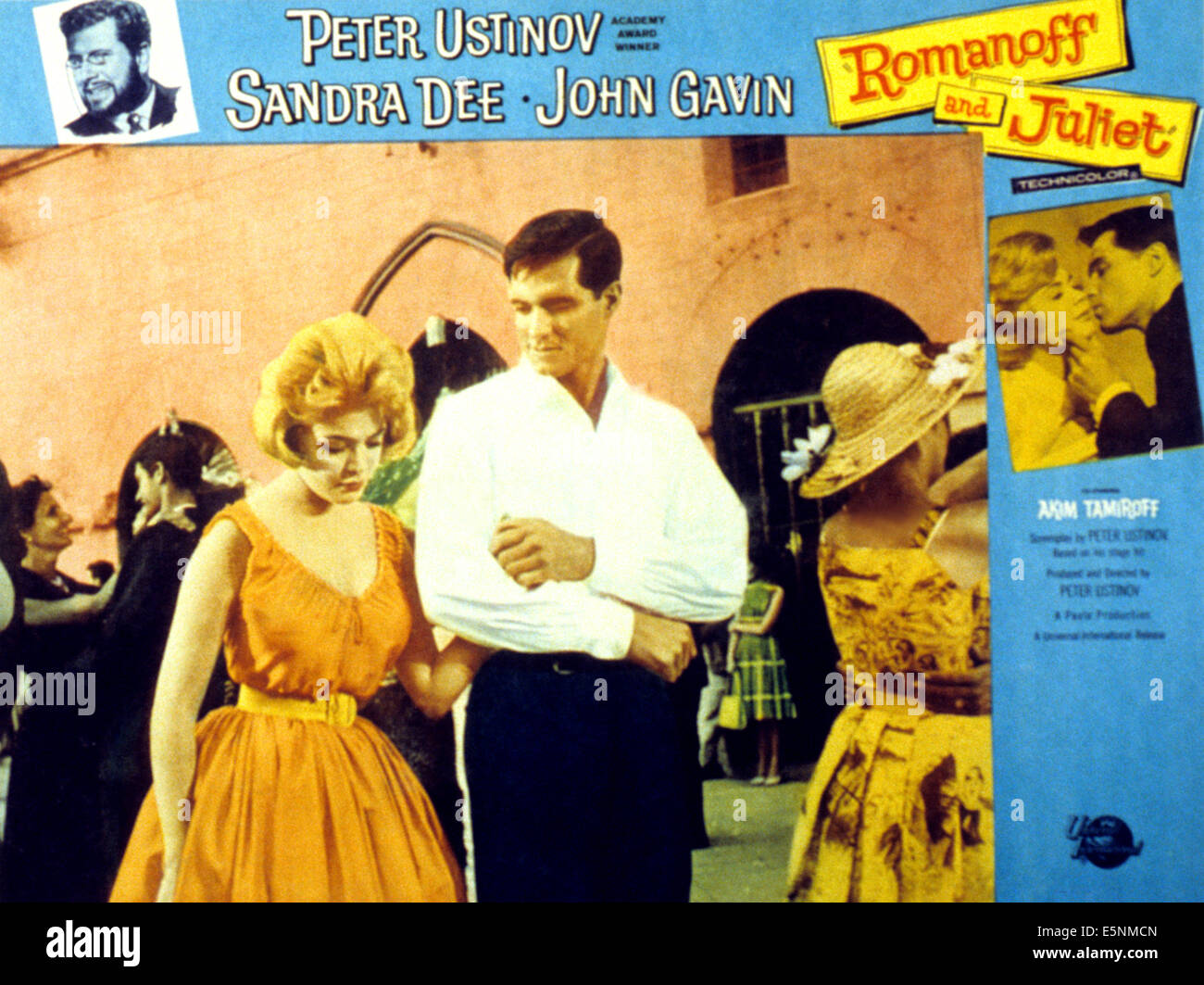 ROMANOFF AND JULIET, Peter Ustinov, Sandra Dee, John Gavin, 1961 Stock ...