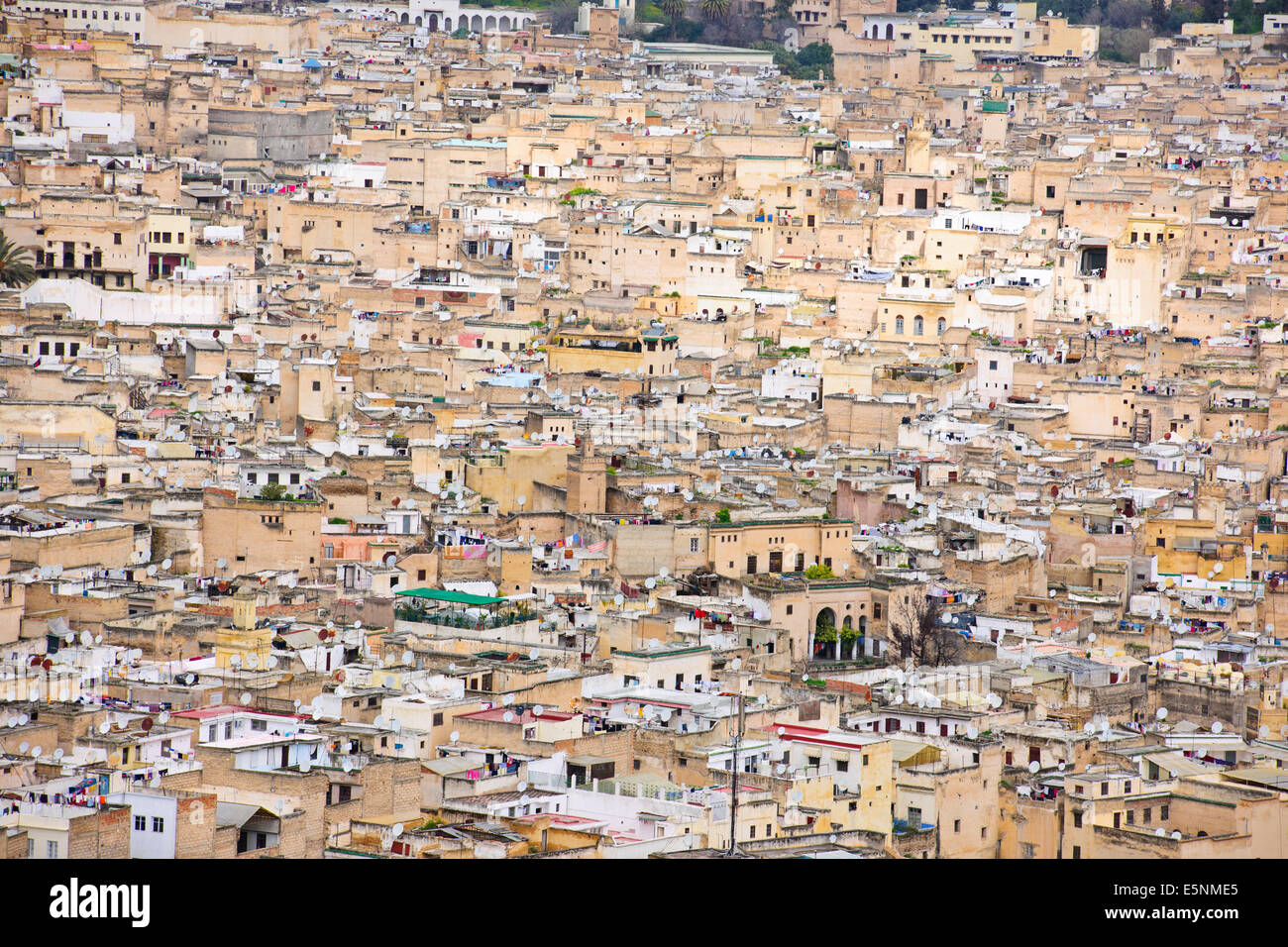 Fez City Skyline looking East and West,Souk,Surrounding Hills,City ...