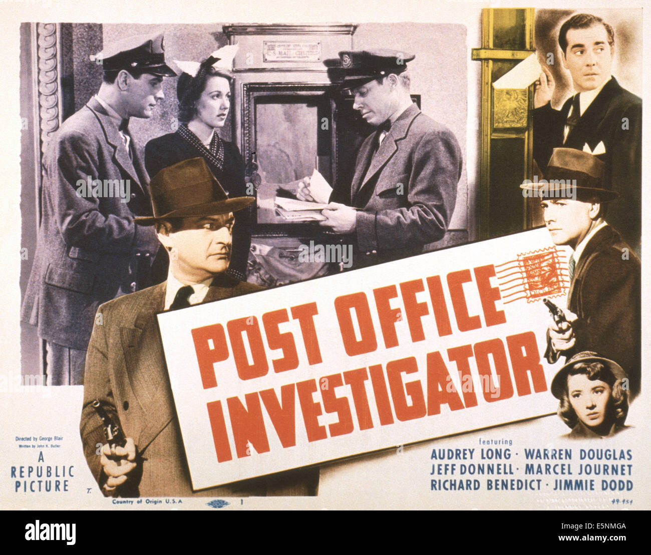 POST OFFICE INVESTIGATOR, US poster, thomas Browne Henry (front), rear ...