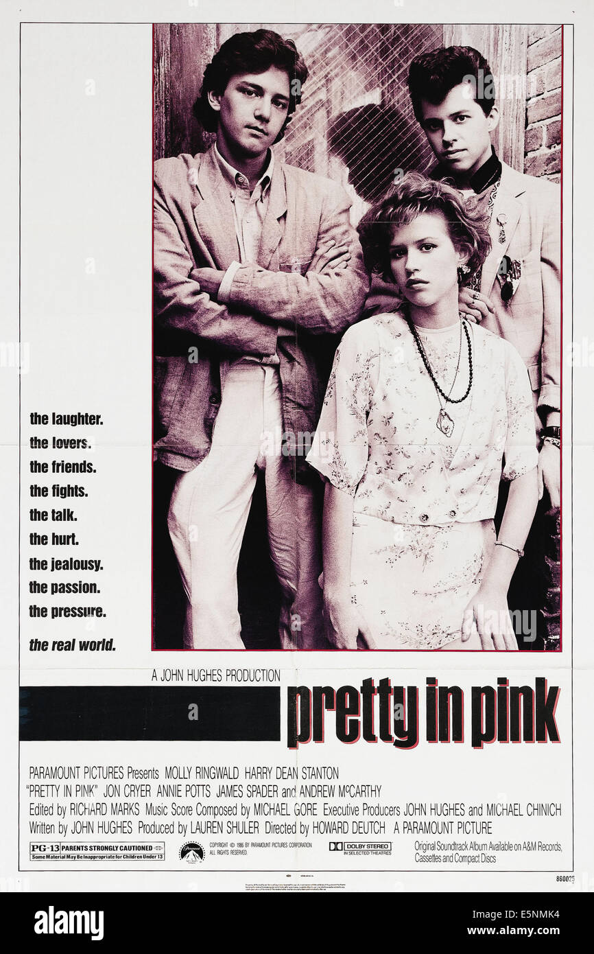 Pretty in pink 1986 poster hi-res stock photography and images - Alamy