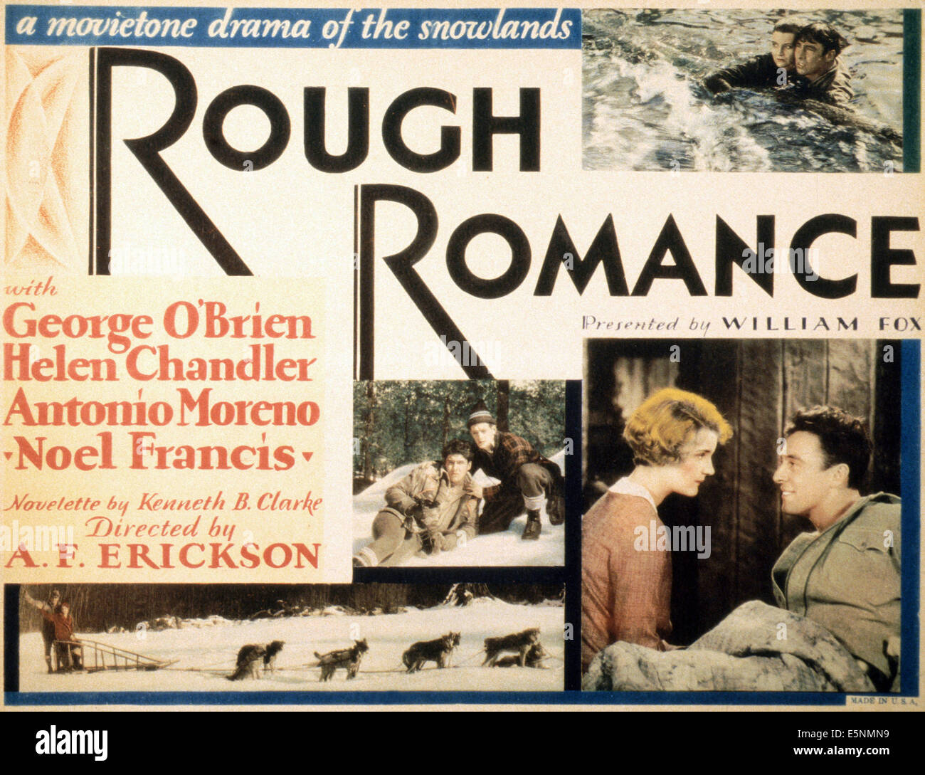 ROUGH ROMANCE, US poster, bottom right from left: Helen Chandler, George O'Brien, 1930, TM ...
