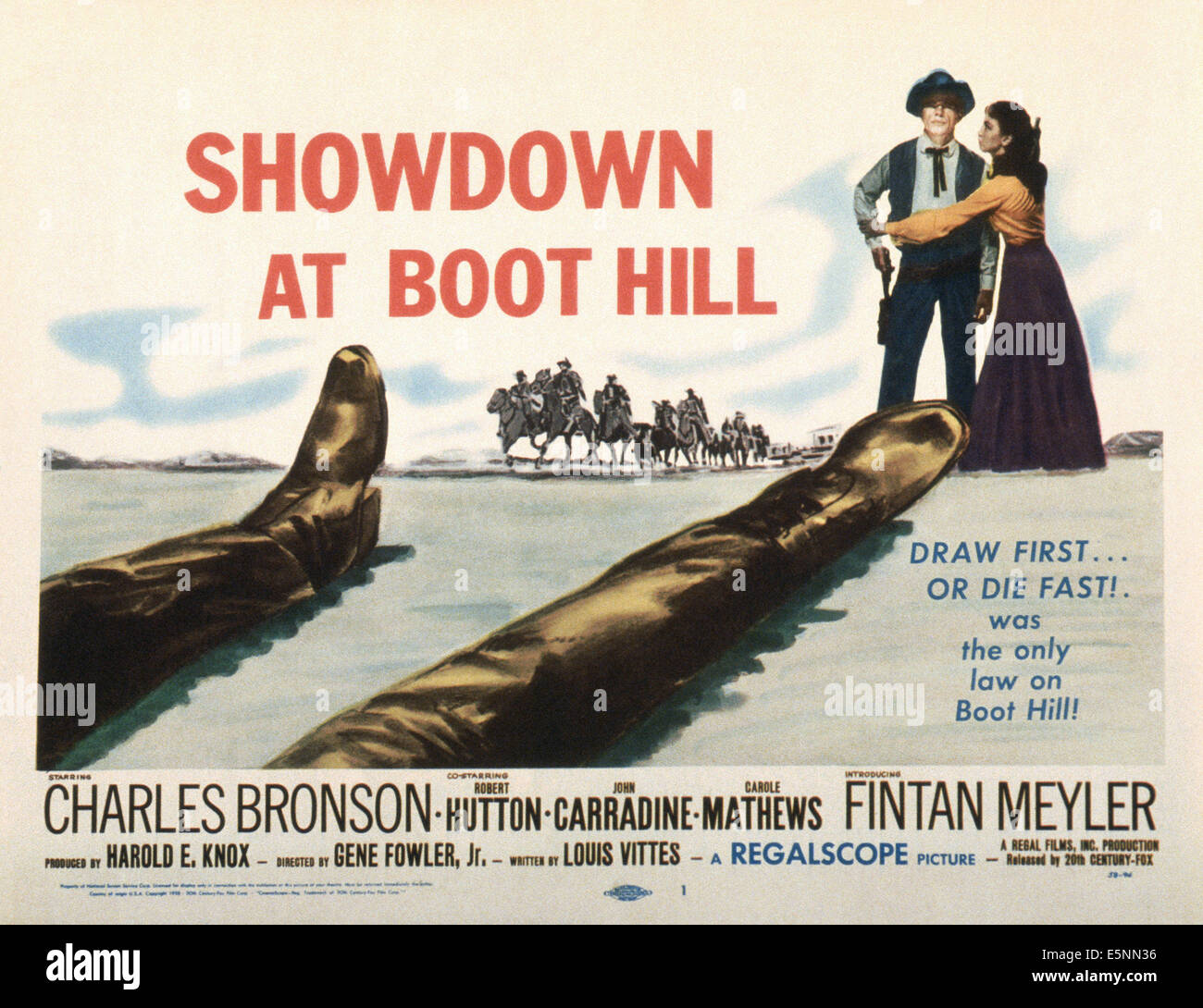 SHOWDOWN AT BOOT HILL, (aka SHADOW OF BOOT HILL), US lobbycard, 1958 ...