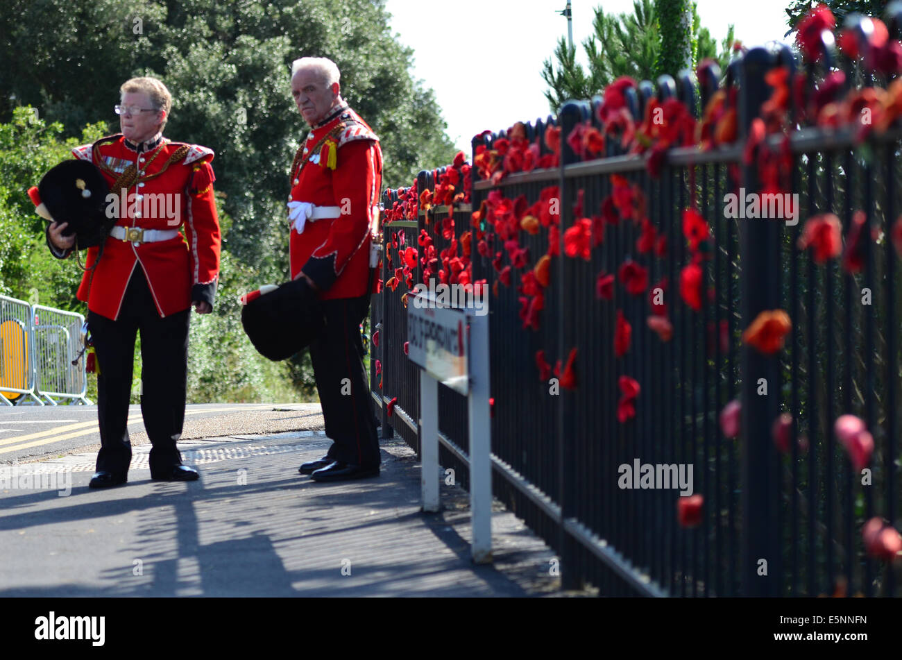 Prince Harry officially unveils the First World War memorial arch in ...