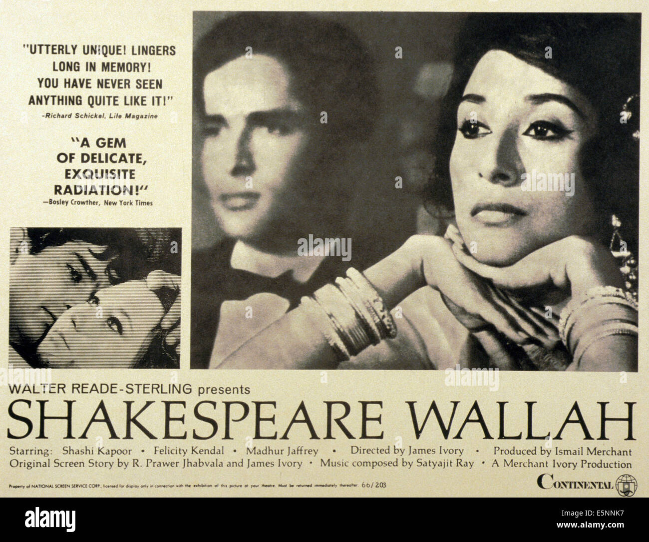 SHAKESPEARE WALLAH, US poster, bottom from left: Shaski Kapoor ...