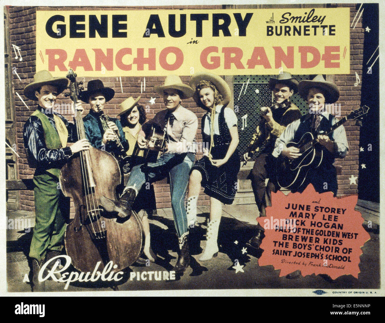 Gene autry poster hi-res stock photography and images - Alamy